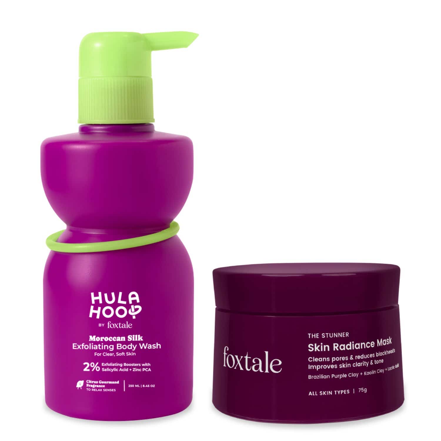 Buy Foxtale Tan Reset Body Wash + Mask Kit – Reveal Smooth, Bright ...