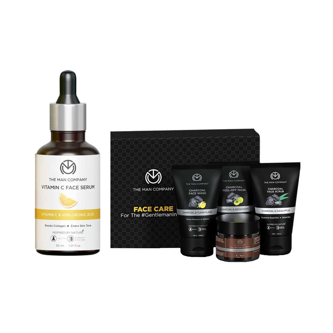 Buy The Man Company 40% Vitamin C Face Serum (30 ml) & Facial Care Kit ...