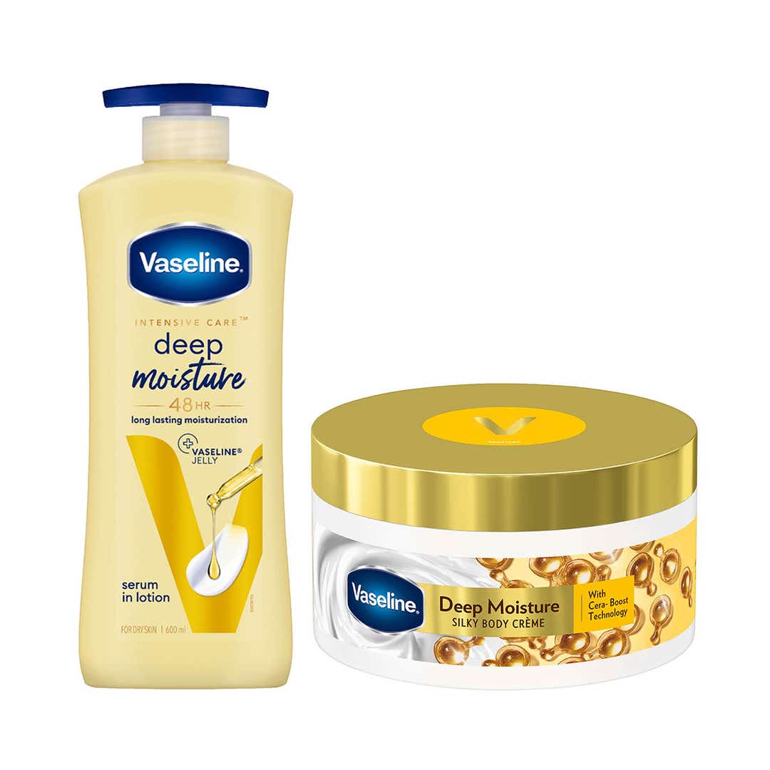 Buy Vaseline Deep Moisture Body Lotion + Butter Combo Online at Best ...