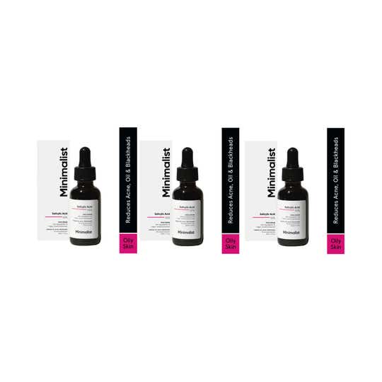 Minimalist 2% Salicylic Acid Face Serum Reduces Oil, Blackheads & Acne ...