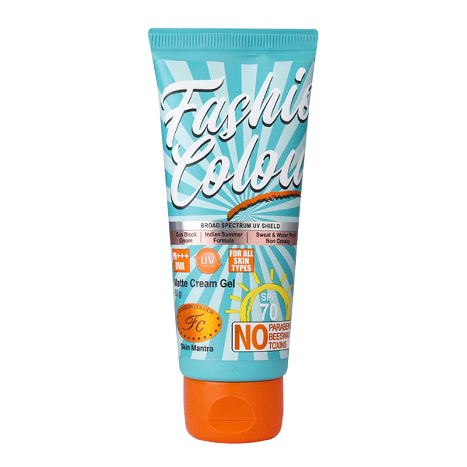 Buy Fashion Colour Sun Block Cream SPF 70 (60g) Online at Best Price in ...