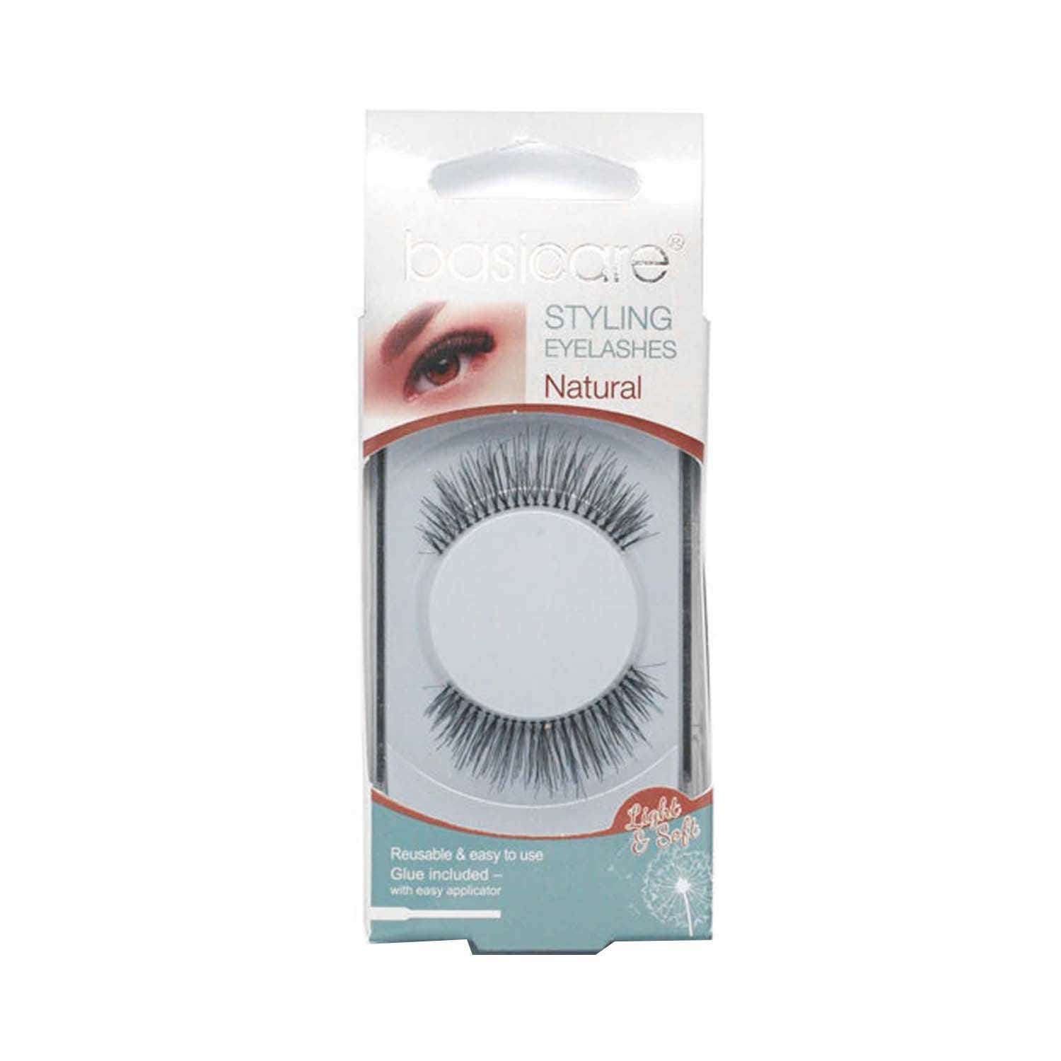 Buy Basicare 1918 Nature Hair Styling Eyelashes With Latex Glue Online ...