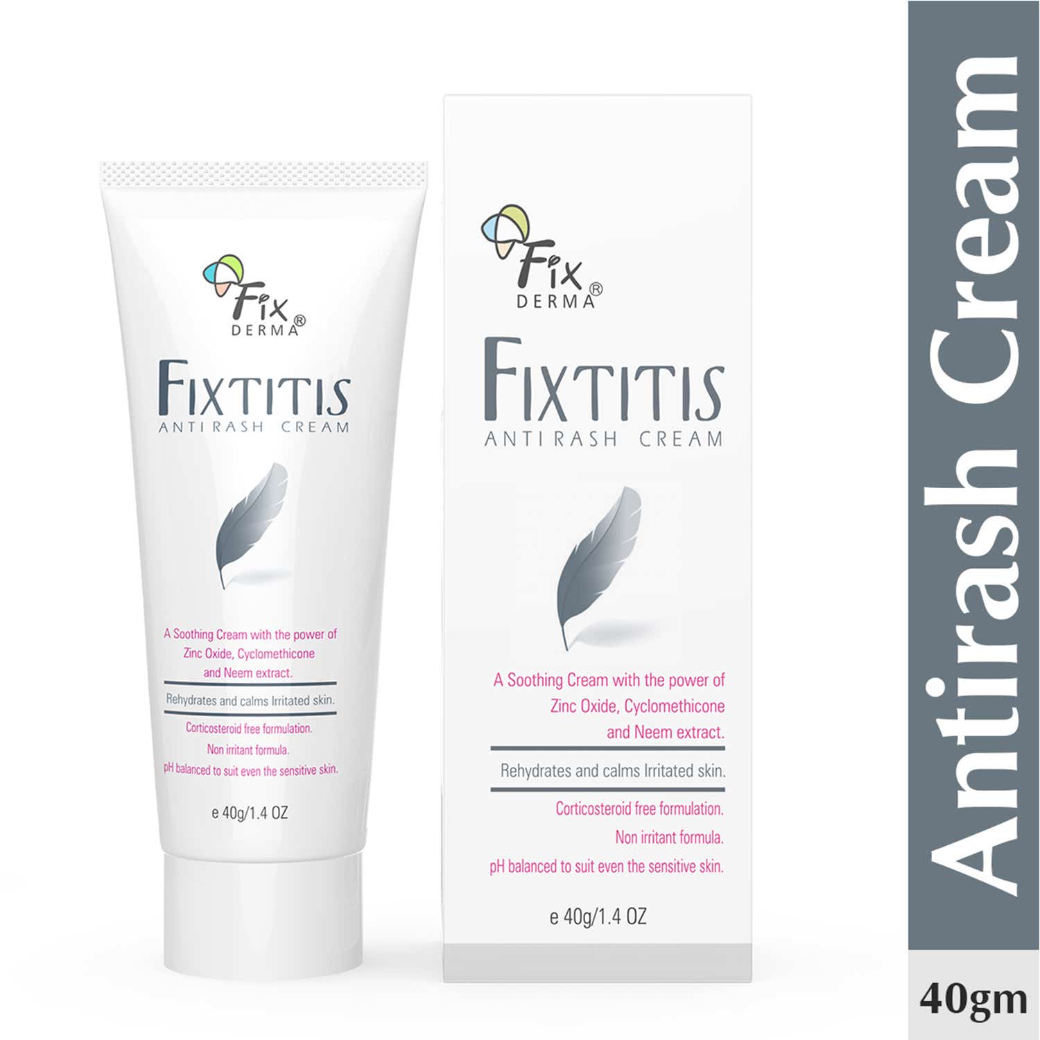 Buy Fixderma Fixtitis Anti Rash Cream - (40g) Online at Best Price in ...