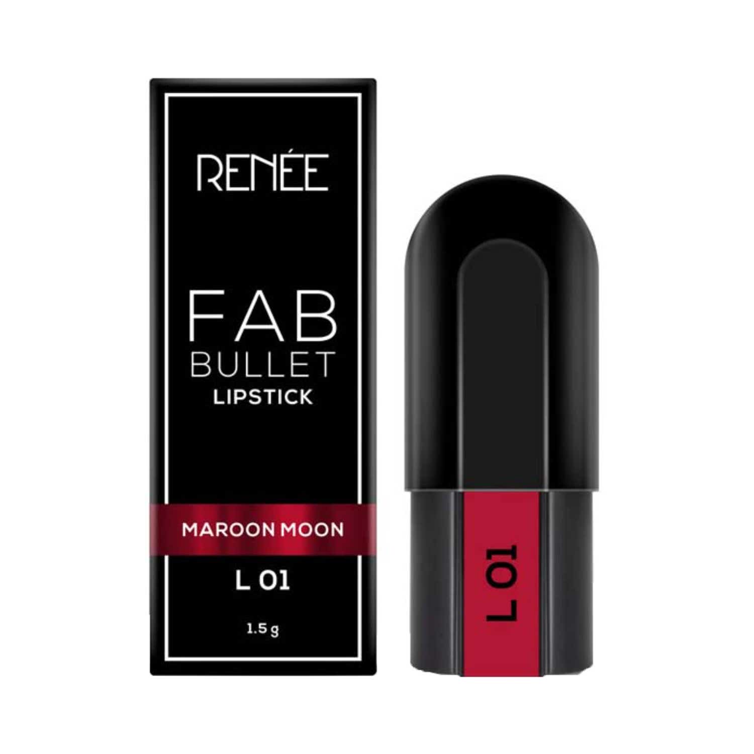 Buy RENEE Fab Bullet Lipstick - L01 Maroon Moon (1.5g) Online at Best ...