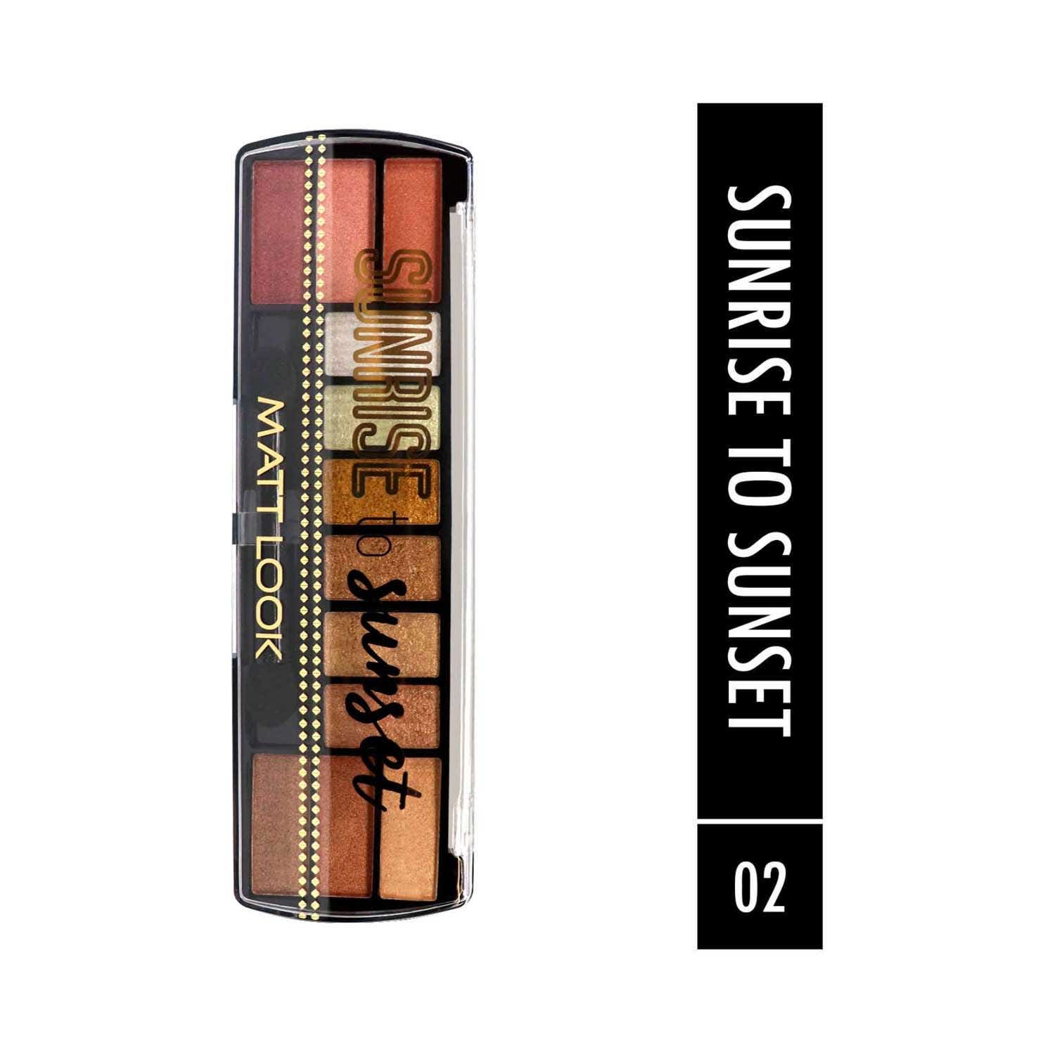 Buy Matt Look Sunrise To Sunset Makeup Palette - 02 Multicolor (13g ...