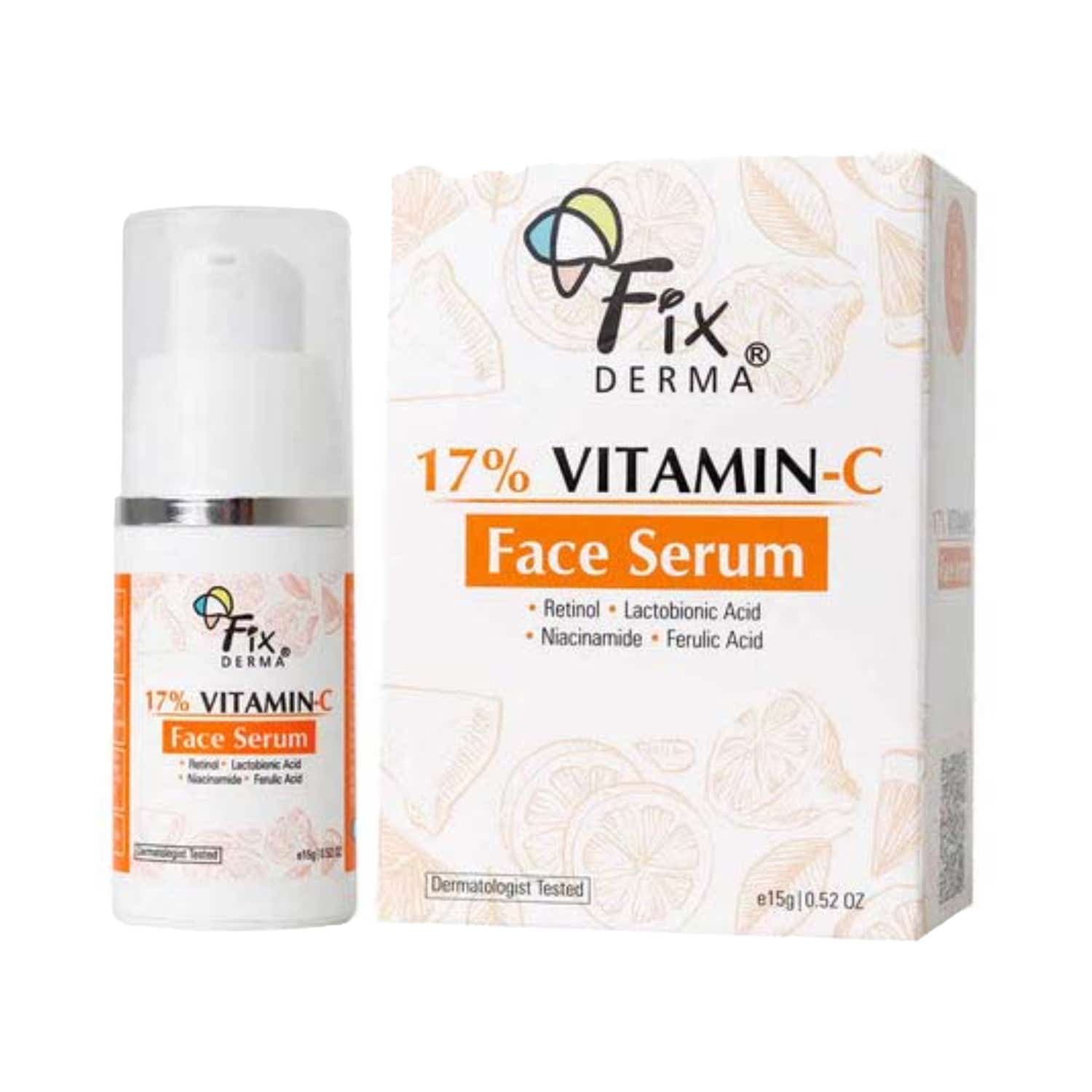 Fixderma 17% Vitamin C Face Serum (15g)