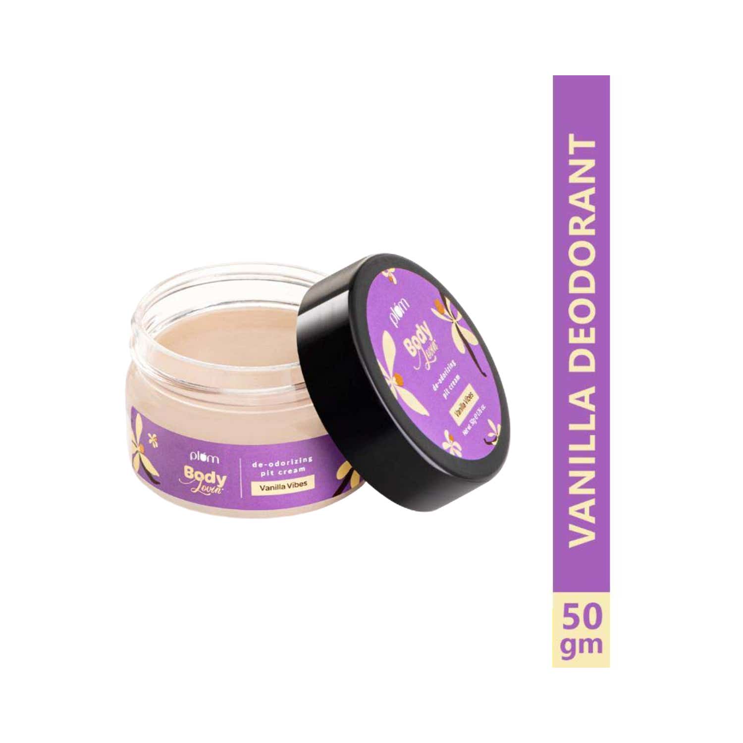 Plum Bodylovin Vanilla Vibes Deodorizing Pit Cream (50g)
