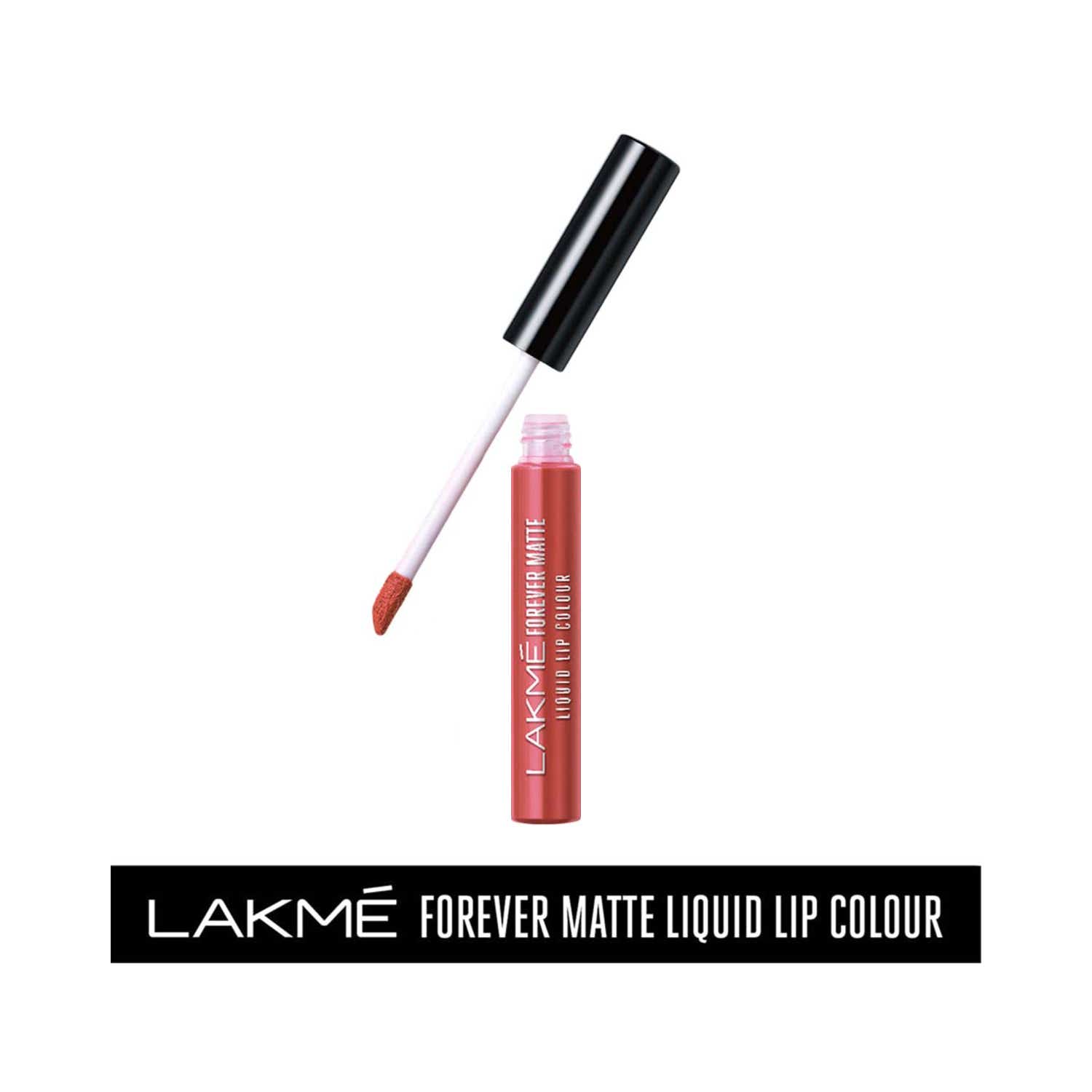 Lakme Forever Matte Liquid Lip Colour - Coral Sense (5.6ml)