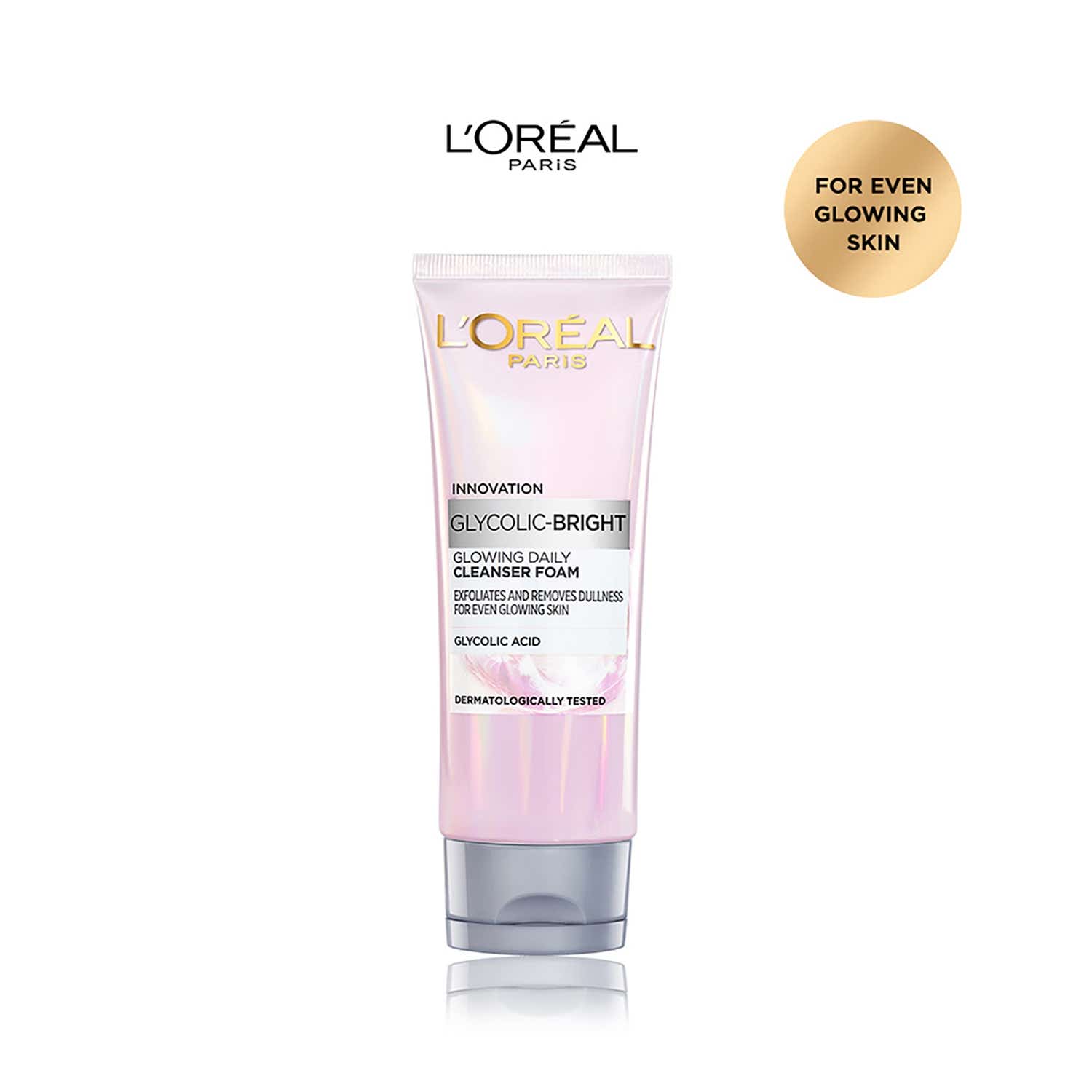 L'Oreal Paris Glycolic Bright Daily Foaming Face Cleanser (100ml)