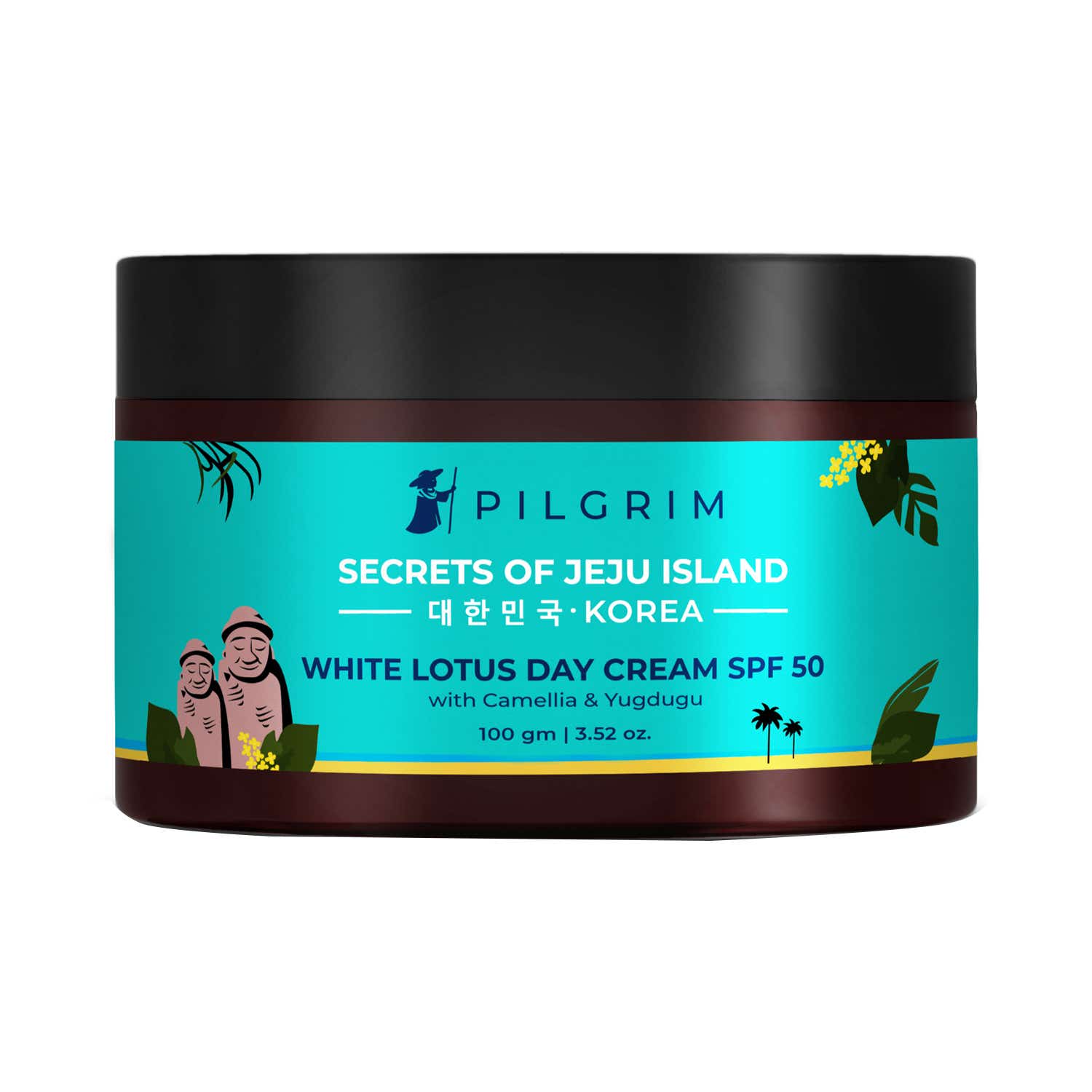 Pilgrim White Lotus Day Cream SPF 50 With Camellia & Yugdugu (100g)