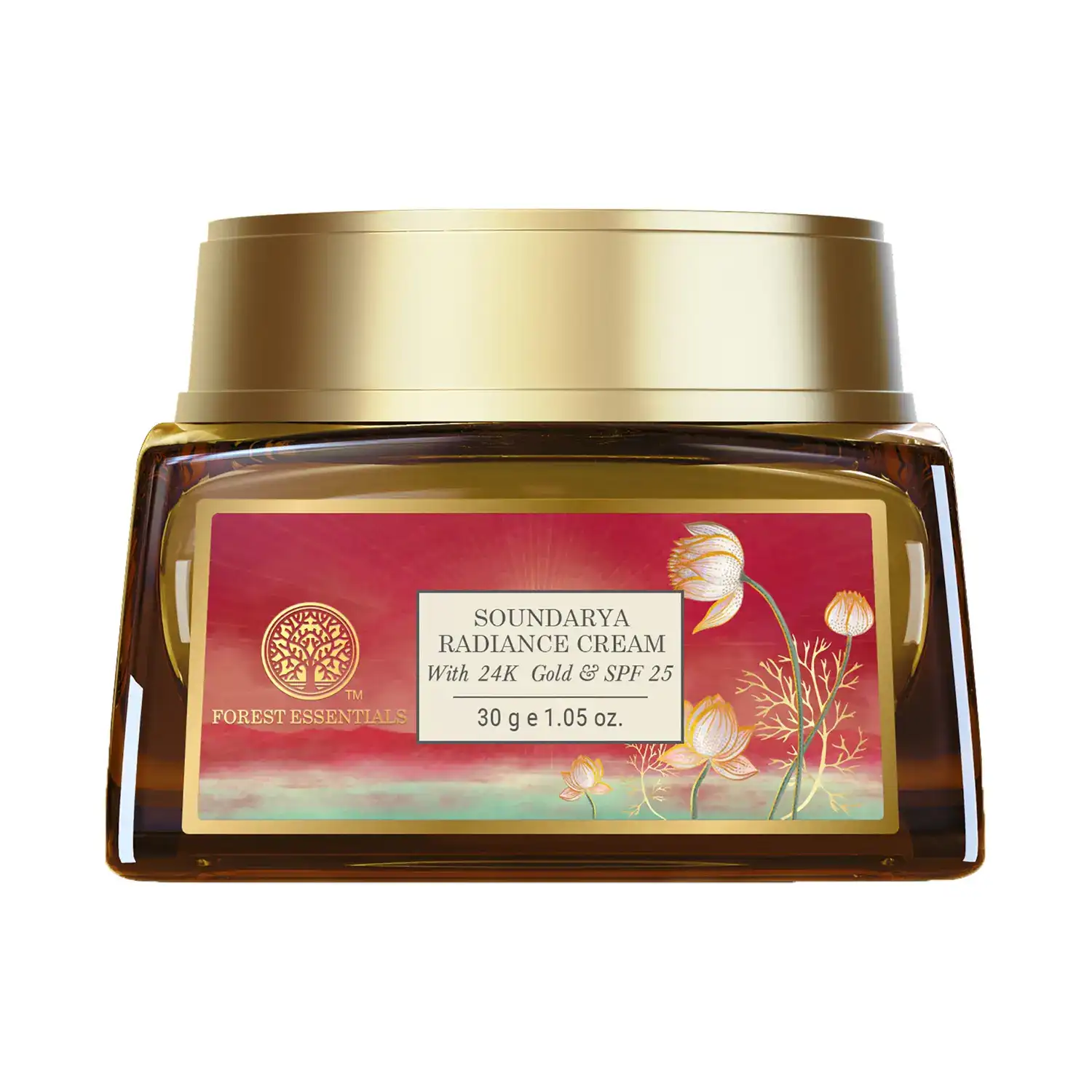 Forest Essentials Soundarya Radiance Cream with 24K Gold SPF 25 (30g)