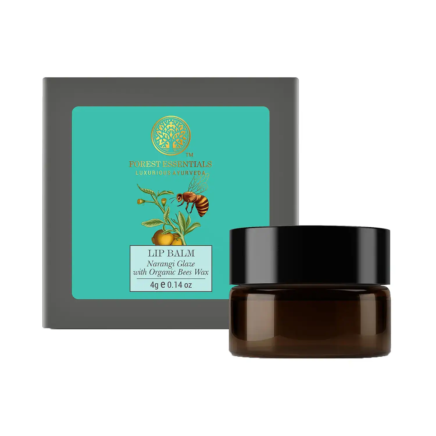 Forest Essentials Luscious Narangi Glaze Lip Balm (4g)
