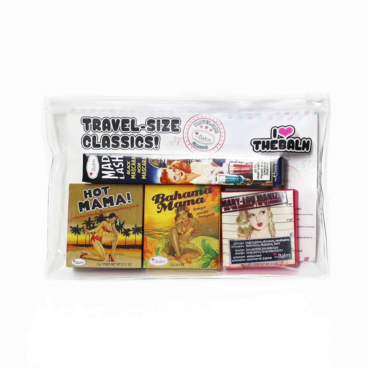 Buy theBalm Cosmetics Travel Set With Cosmetics Bag - (4Pcs) Online at ...
