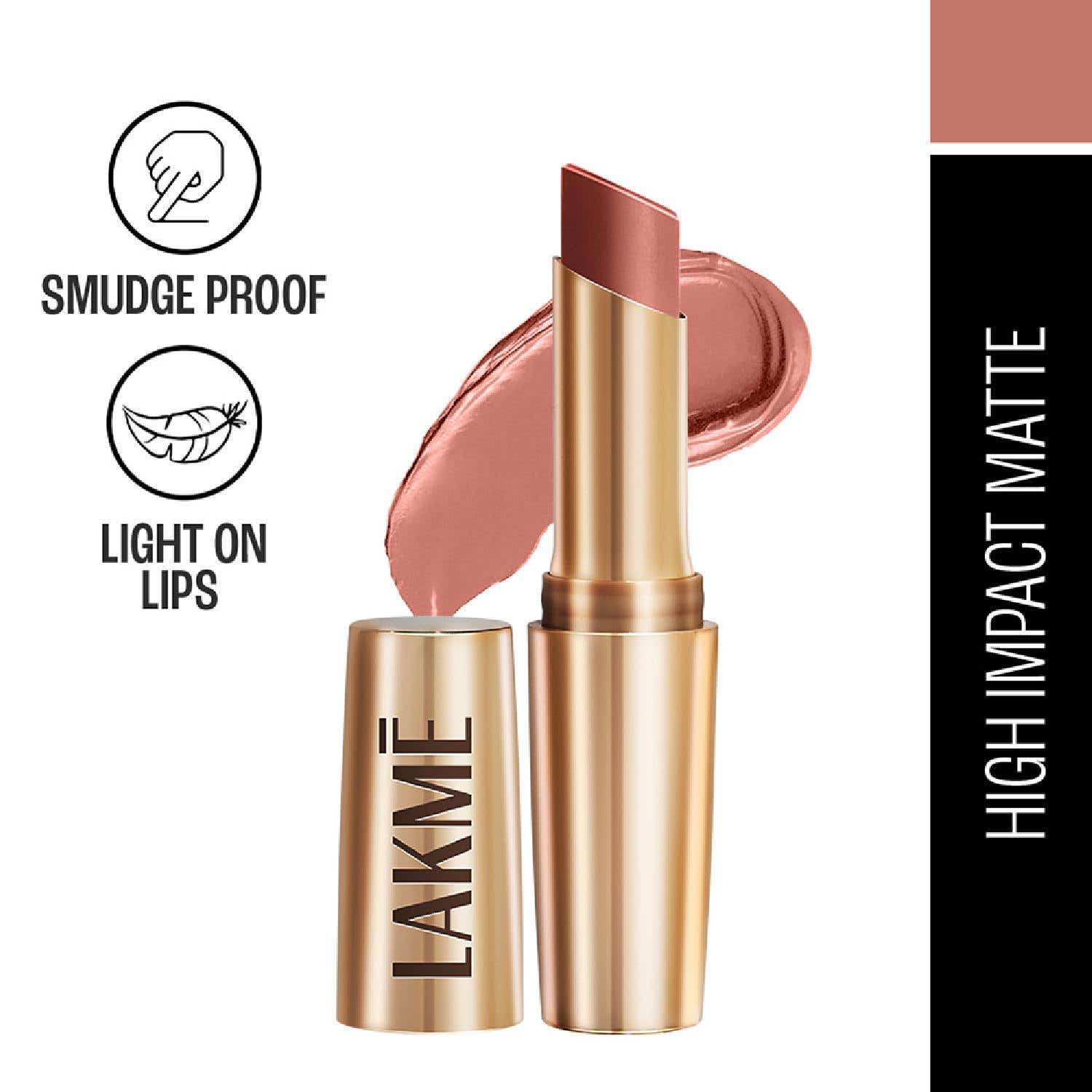 Buy Lakme 9 To 5 Primer + Matte Lipstick - Brick Brown (3.6g) Online at ...