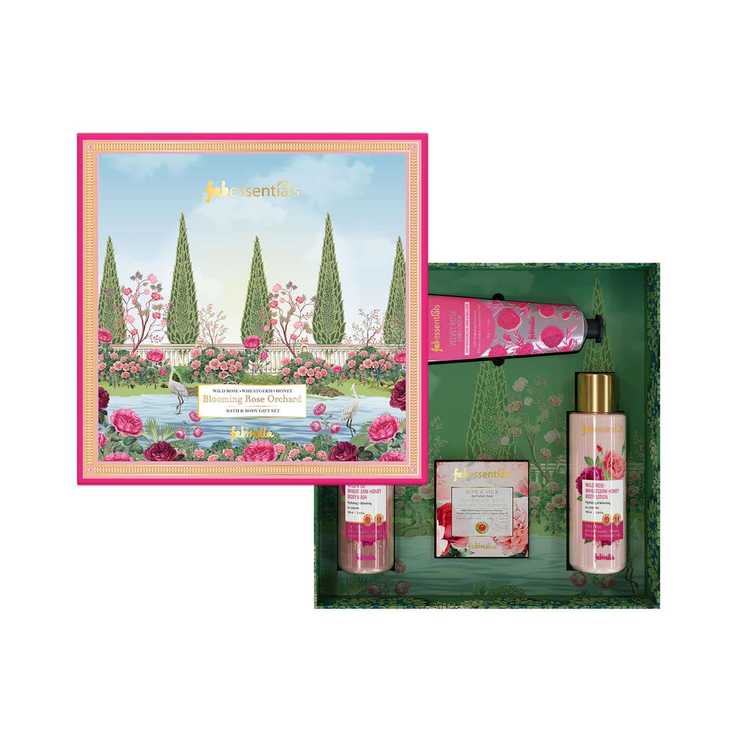 Buy Fabessentials by Fabindia Bath & Body Gift Set Pack of 4 Online at ...