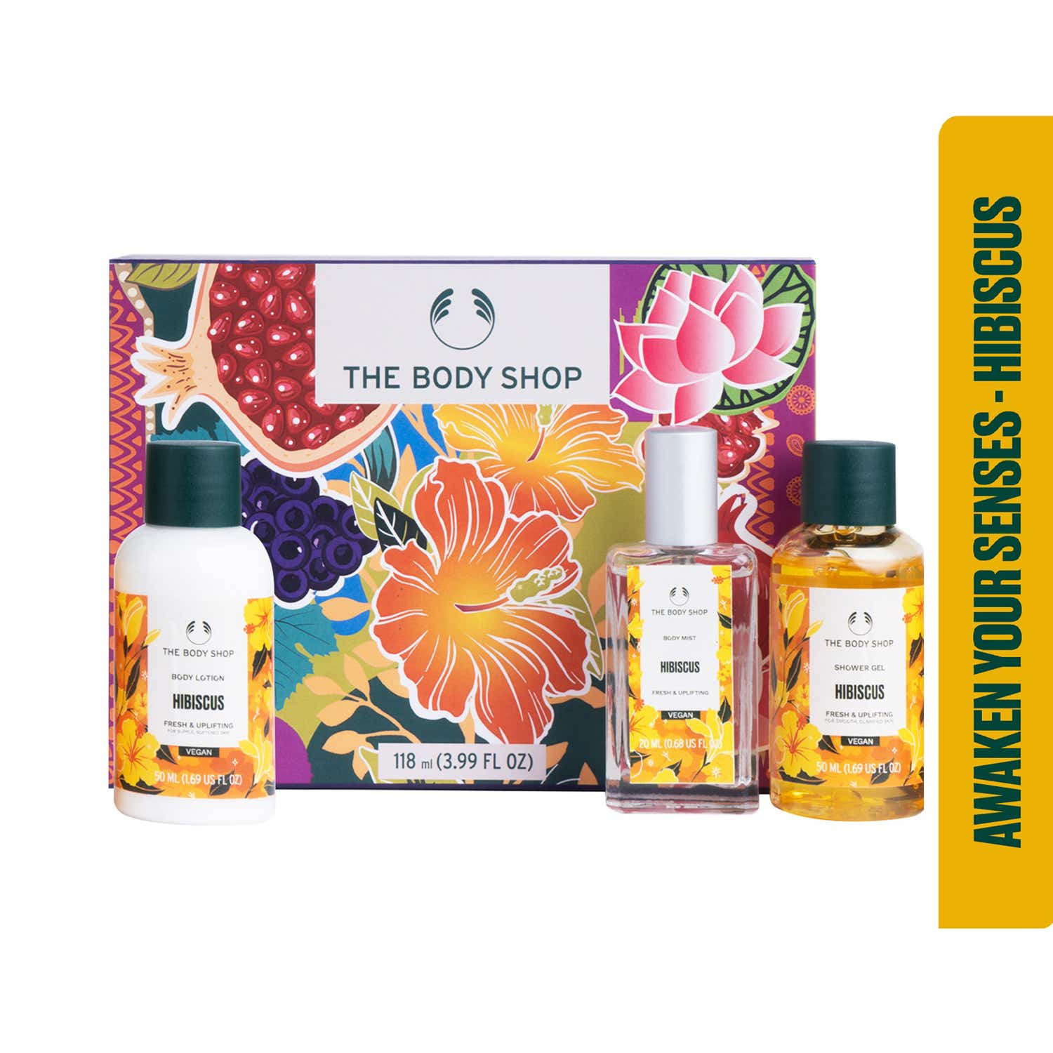 Buy The Body Shop Hibiscus Shower Gel, Body Lotion & Body Mist Gift Set ...