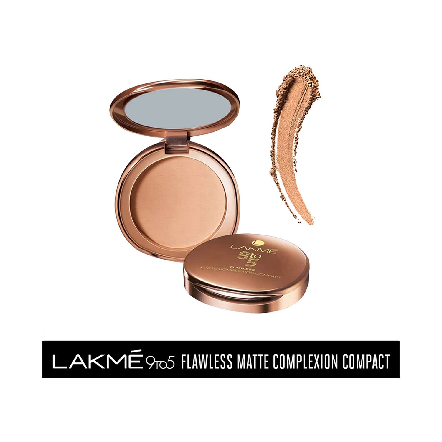 Lakme 9 To 5 Flawless Matte Complexion Compact - Almond (8g)