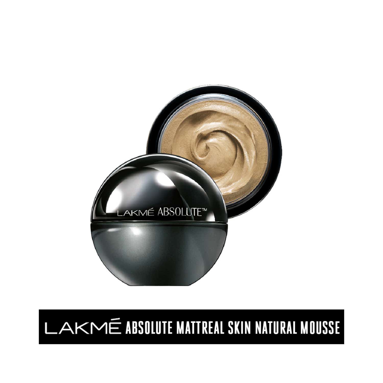 Lakme Absolute Skin Natural Mousse Mattreal Foundation SPF 8 - 01 Ivory Fair (25g)