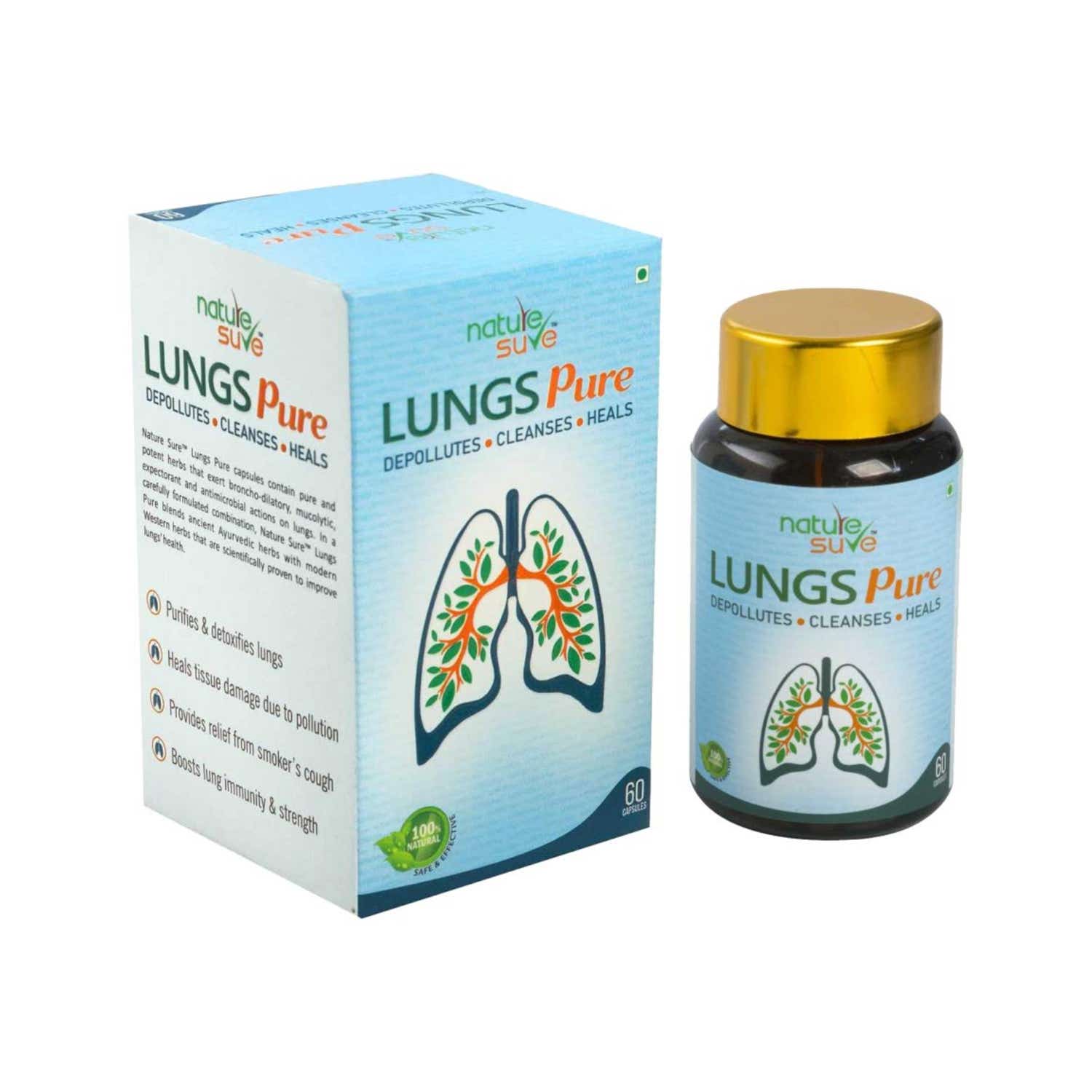 Buy Nature Sure Lungs Pure Capsule (60 Capsules) Online at Best Price ...