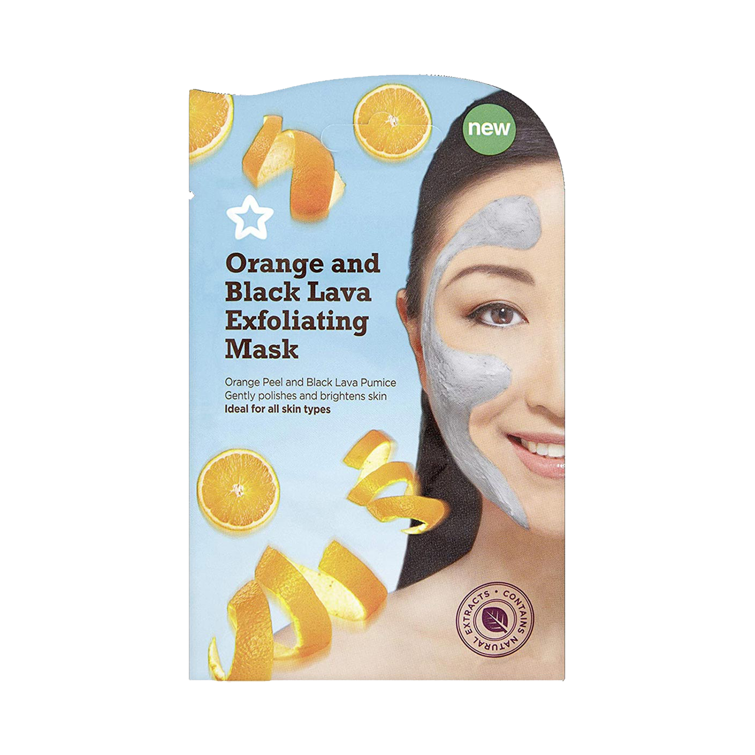 Superdrug Orange And Black Lava Exfoliating Mask (15ml)