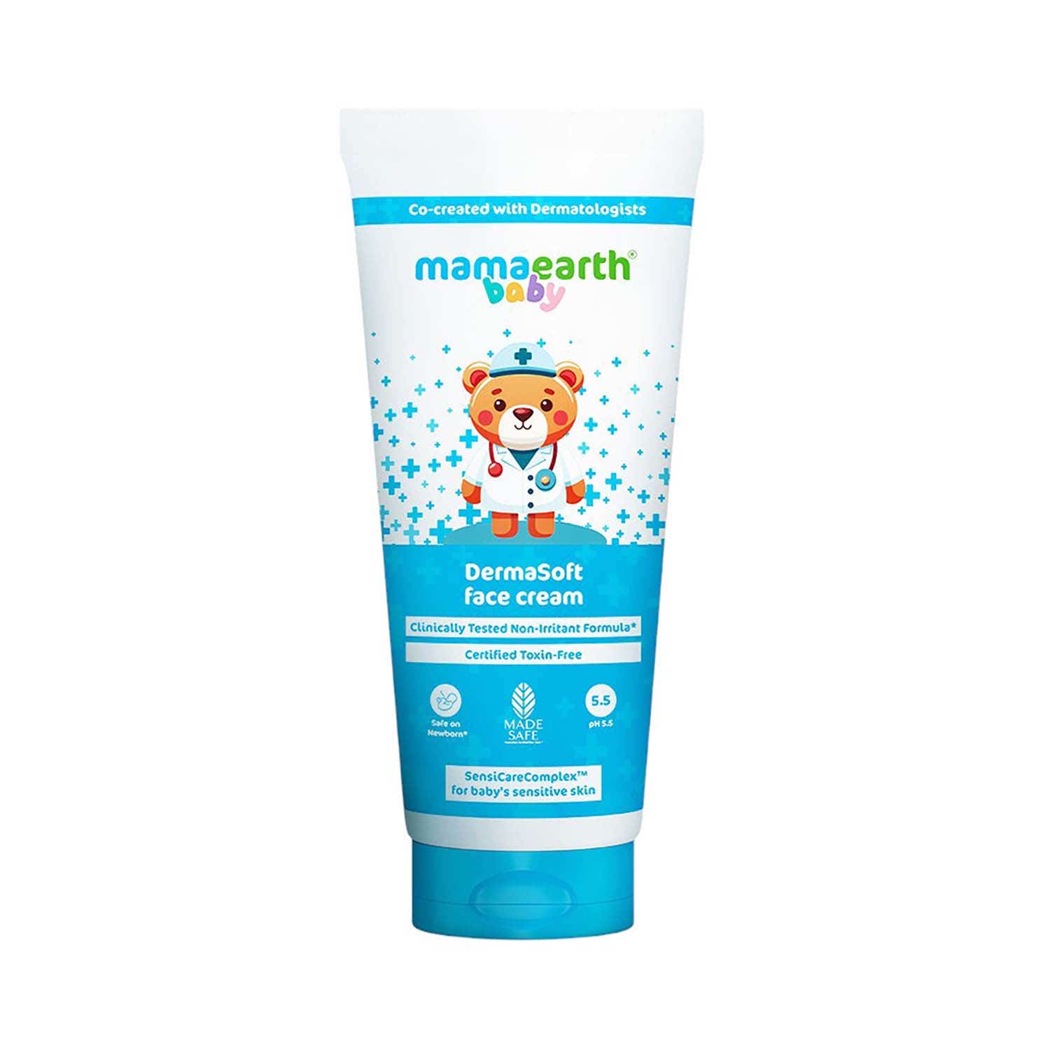 Buy Mamaearth Baby DermaSoft Face Cream (80 g) Online at Best Price in ...