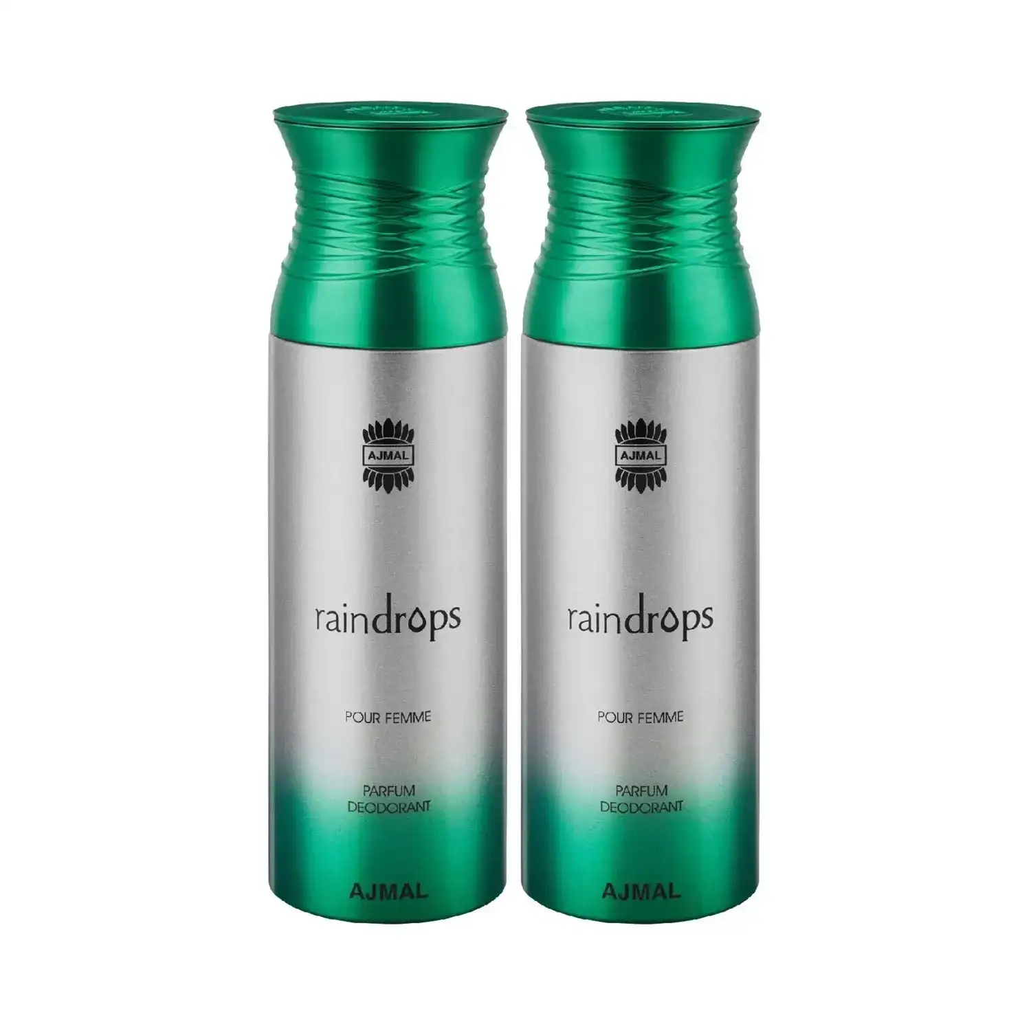 Buy AJMAL Raindrops Deodorant Body Spray - Pack of 2 (200ml Each ...