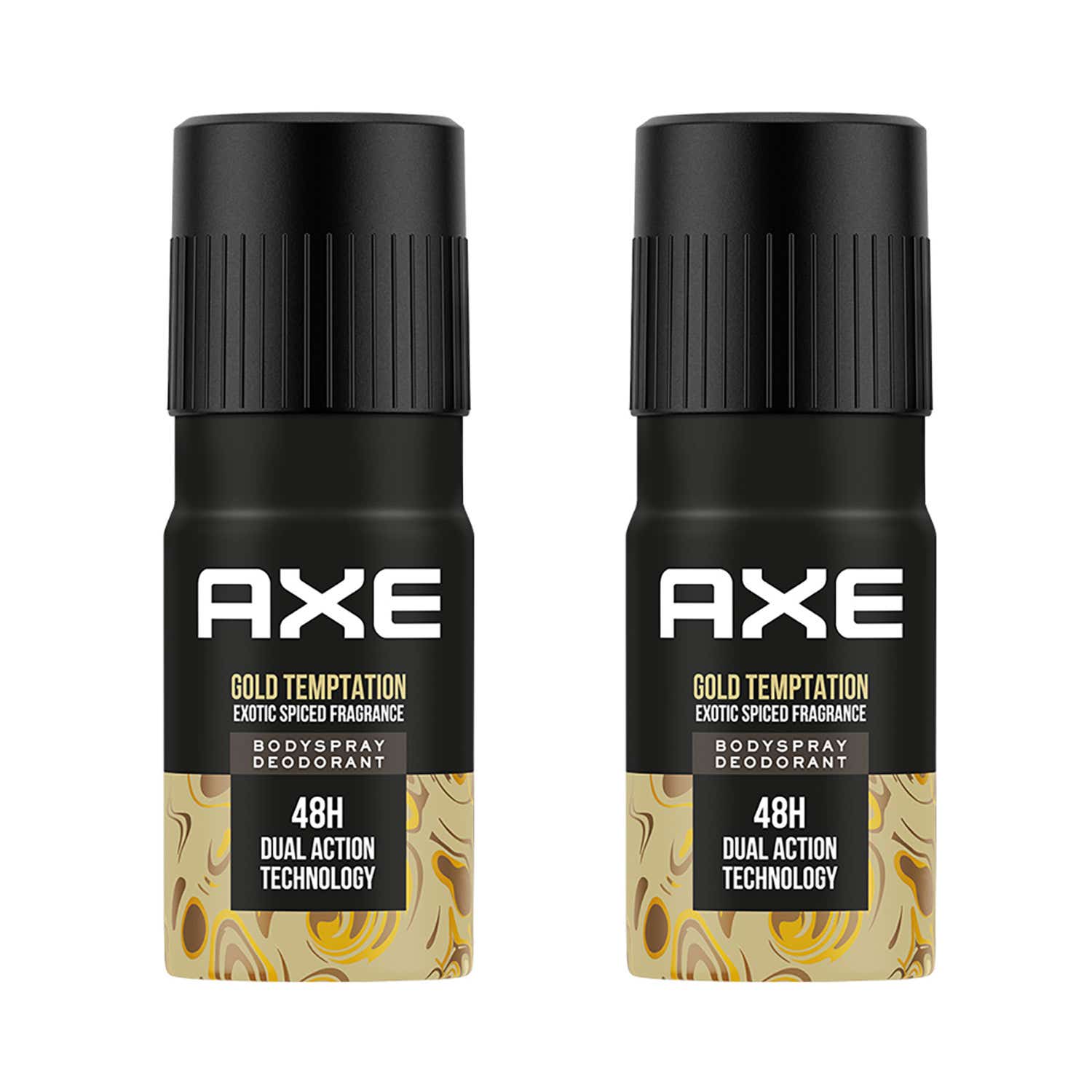 Axe Gold Temptation Pack Of 2 Long Lasting Deodorant Bodyspray For Men ...
