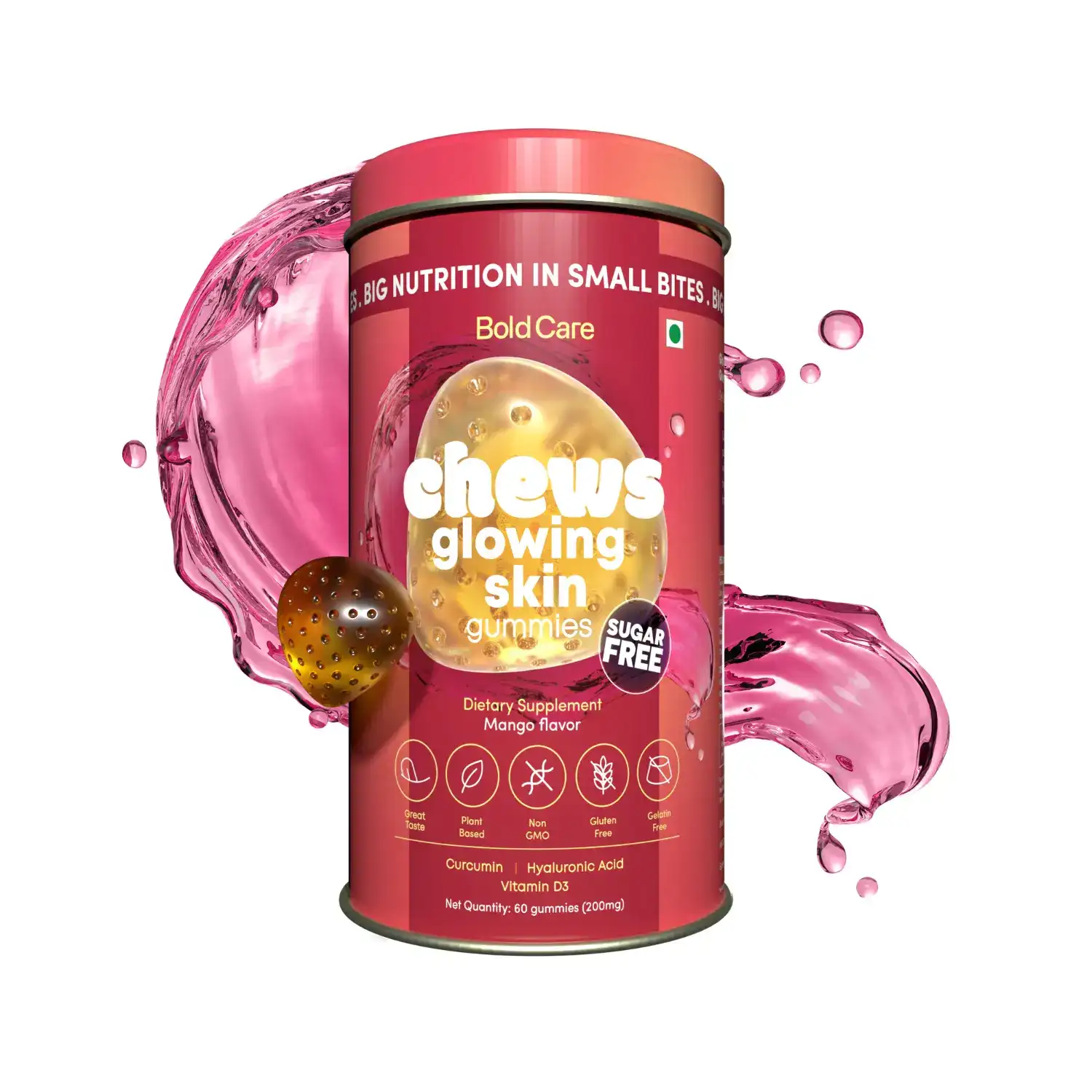 Buy Bold Care Glowing Skin Gummies (60 Gummies) Online at Best Price in ...