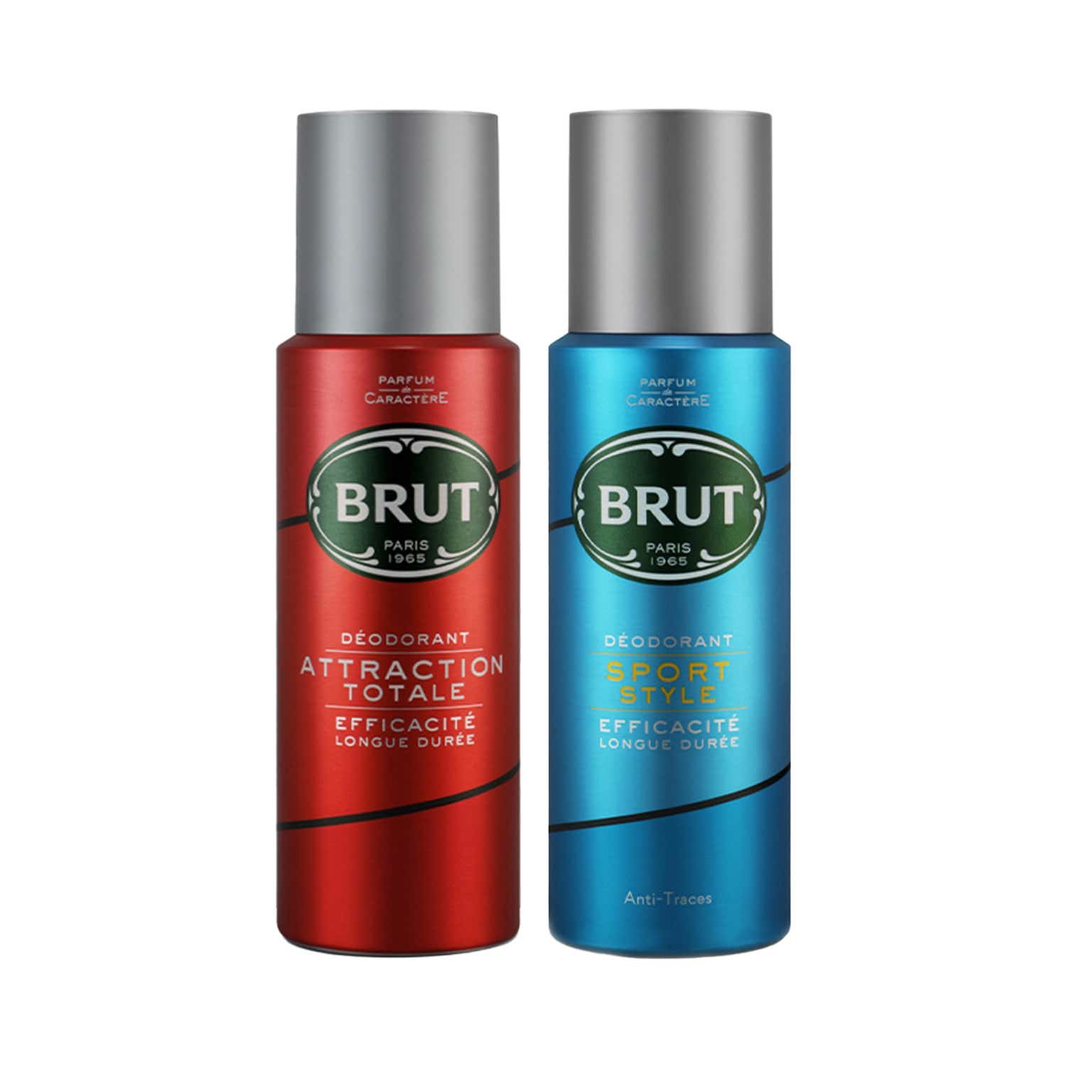 Buy Brut Attraction Totale Deodorant Spray (200ml) & Sports Style ...