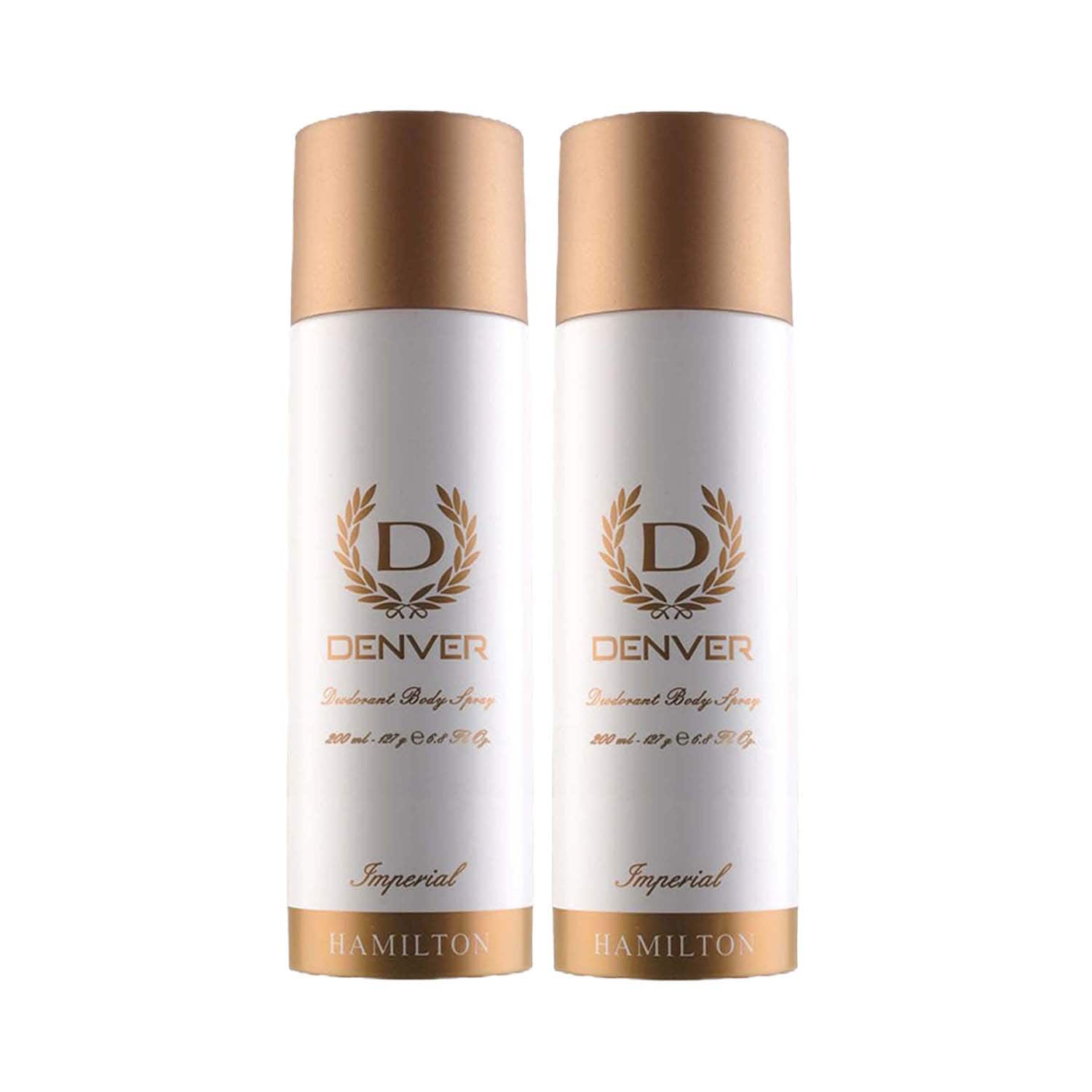 Buy Denver Imperial Deodorant Body Spray for Men (Pack of 2) Combo ...