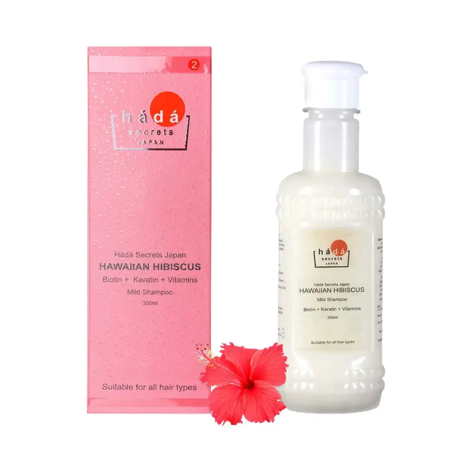 Buy Hada Secrets Japan Hawaiian Hibiscus Mild Shampoo (300ml) Online at ...
