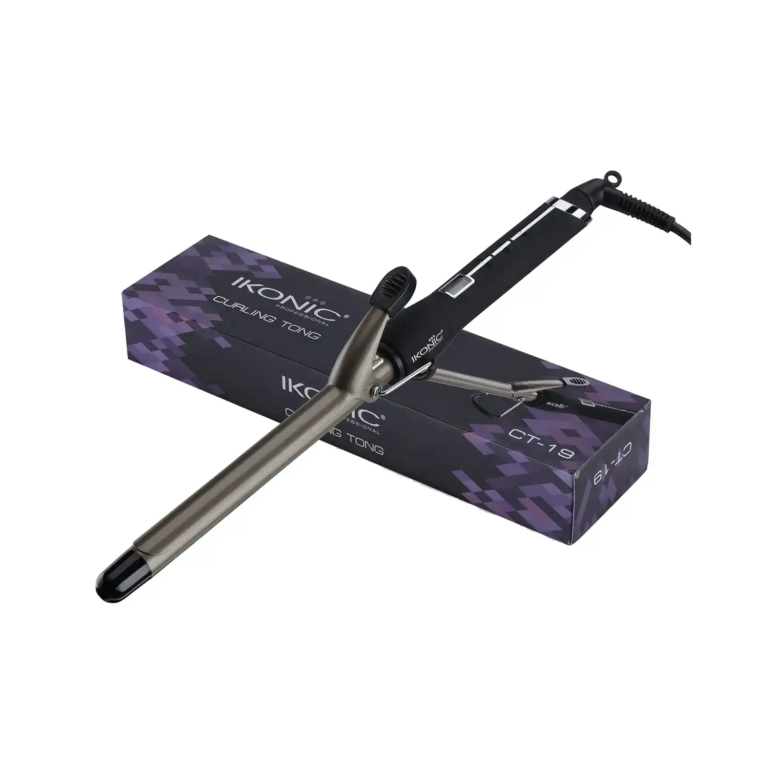 Ikonic Curling Tong - CT 19 (Black)