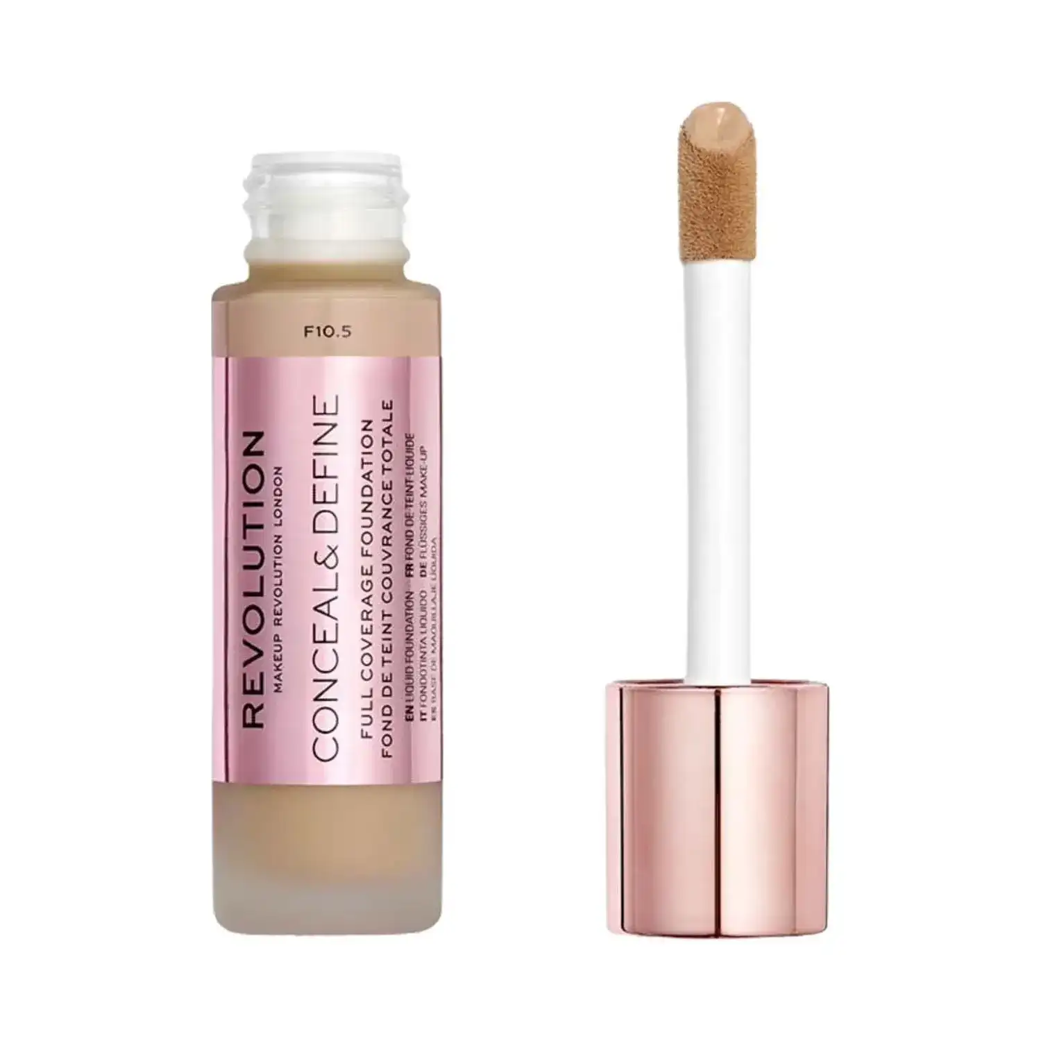 Buy Makeup Revolution Conceal and Define Foundation - F10.5 (23ml ...