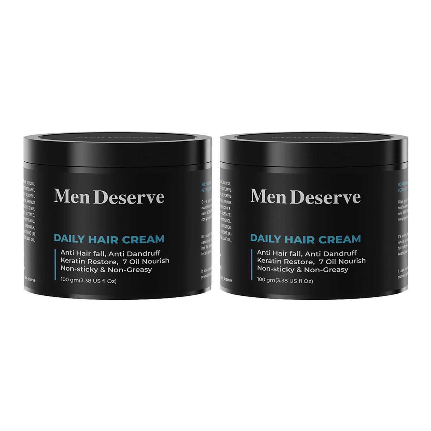 Buy Men Deserve Daily Hair Cream 7 Oil Nourish (100 g) Combo - Men ...