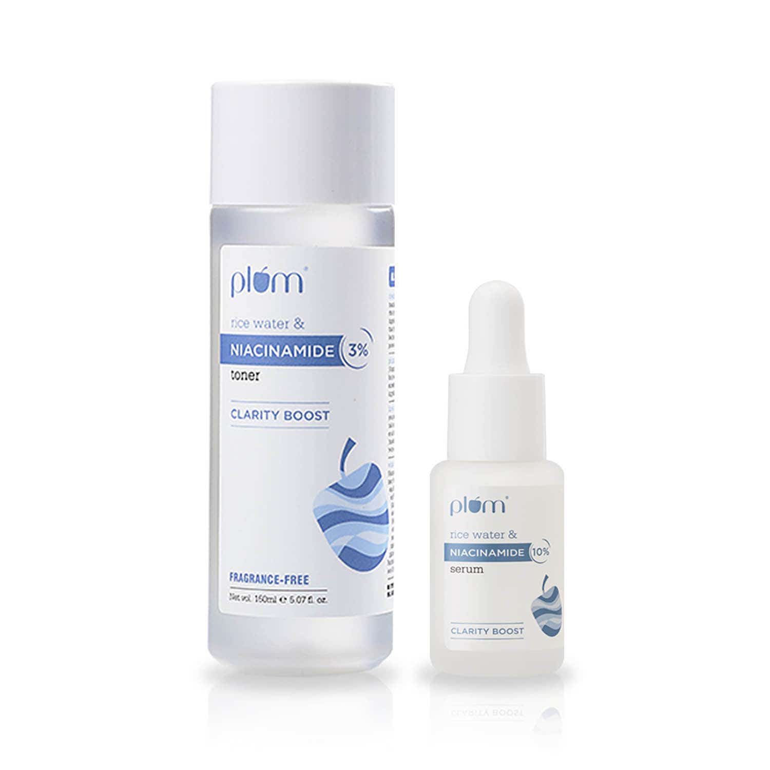 Plum Niacinamide Blemish Fading Duo With Toner & Serum Brightens ...