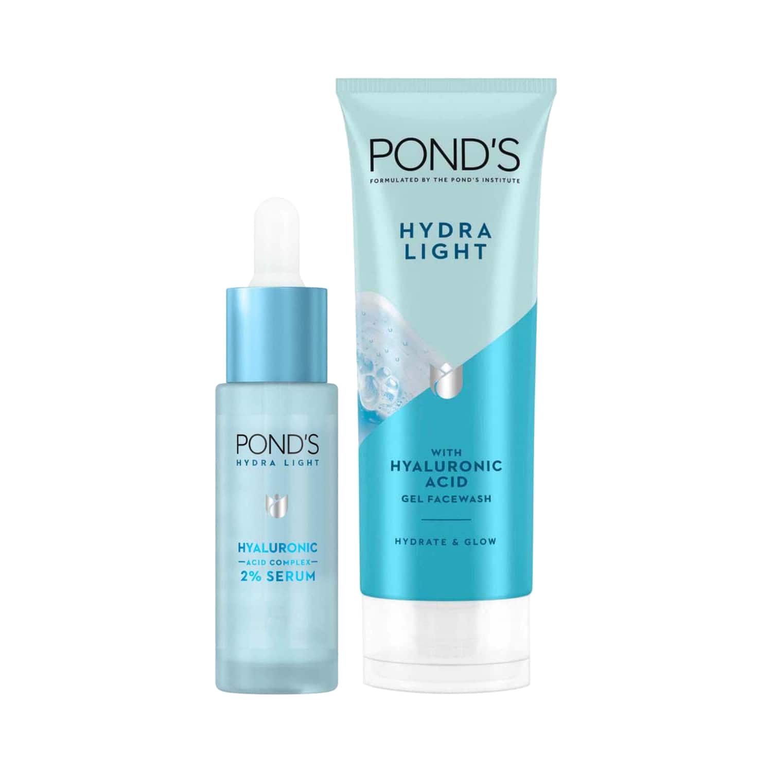 Buy Pond's Hydra Light Hyaluronic Acid Gel Facewash & Serum Combo ...