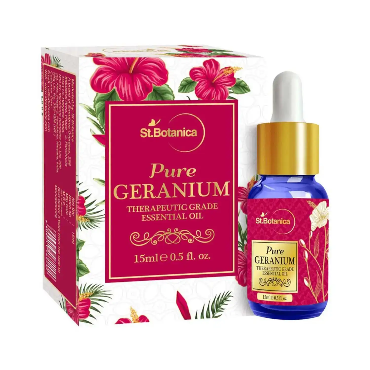 Buy St.Botanica Pure Geranium Essential Oil (15ml) Online at Best Price ...