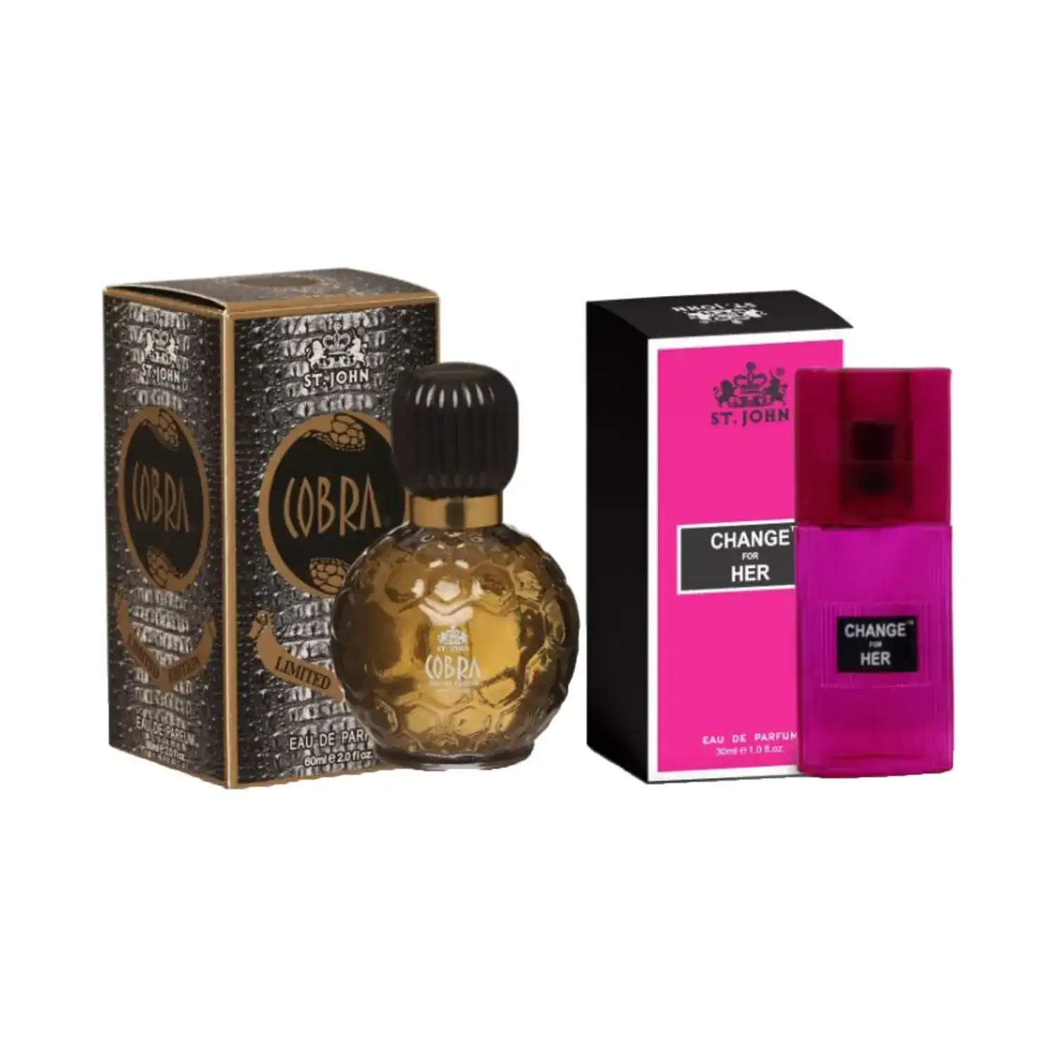 Buy ST.JOHN Cobra Limited Edition Eau De Parfum & Change For Her Eau De ...