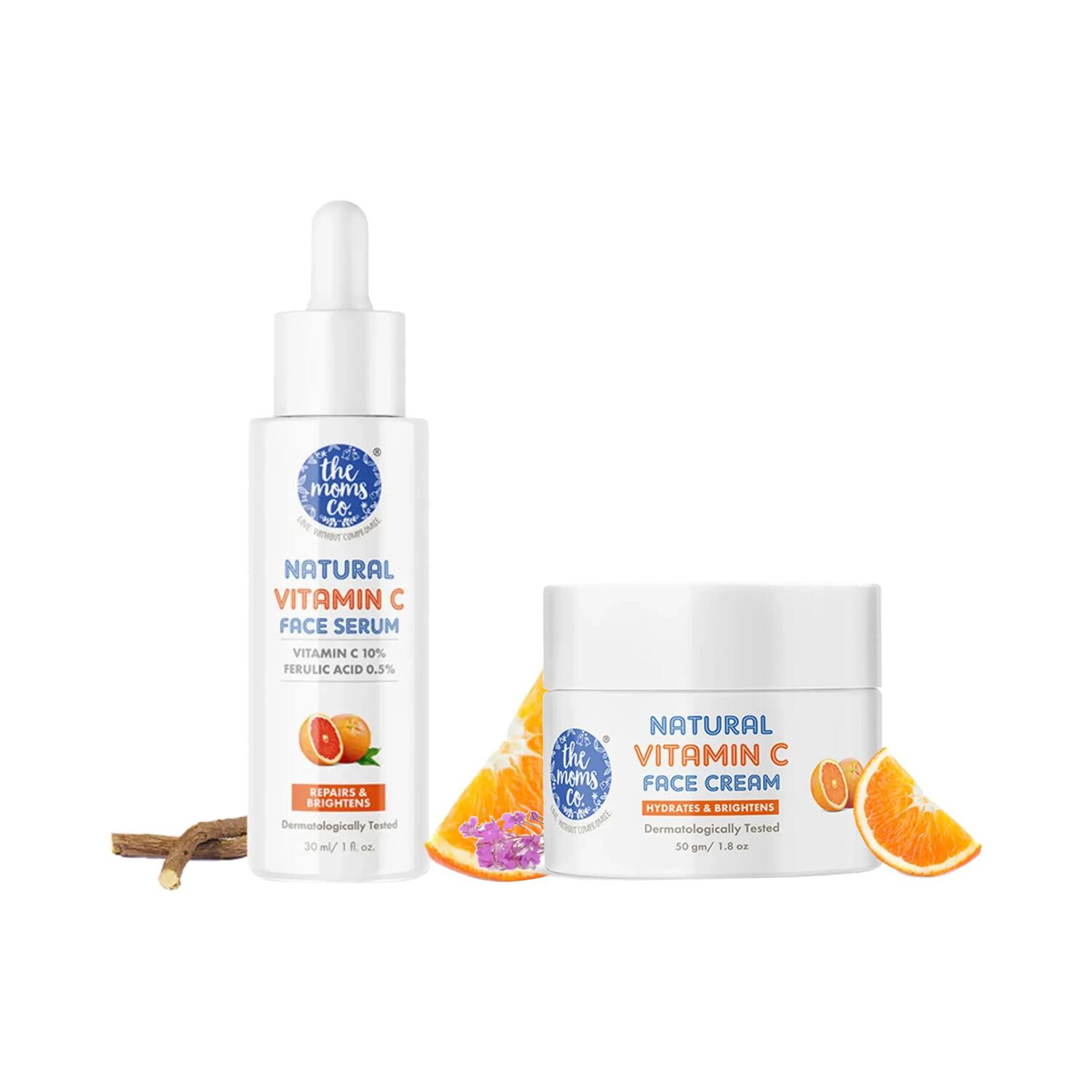 The Moms Co Natural Vitamin C Face Cream 50g And Natural Vitamin C