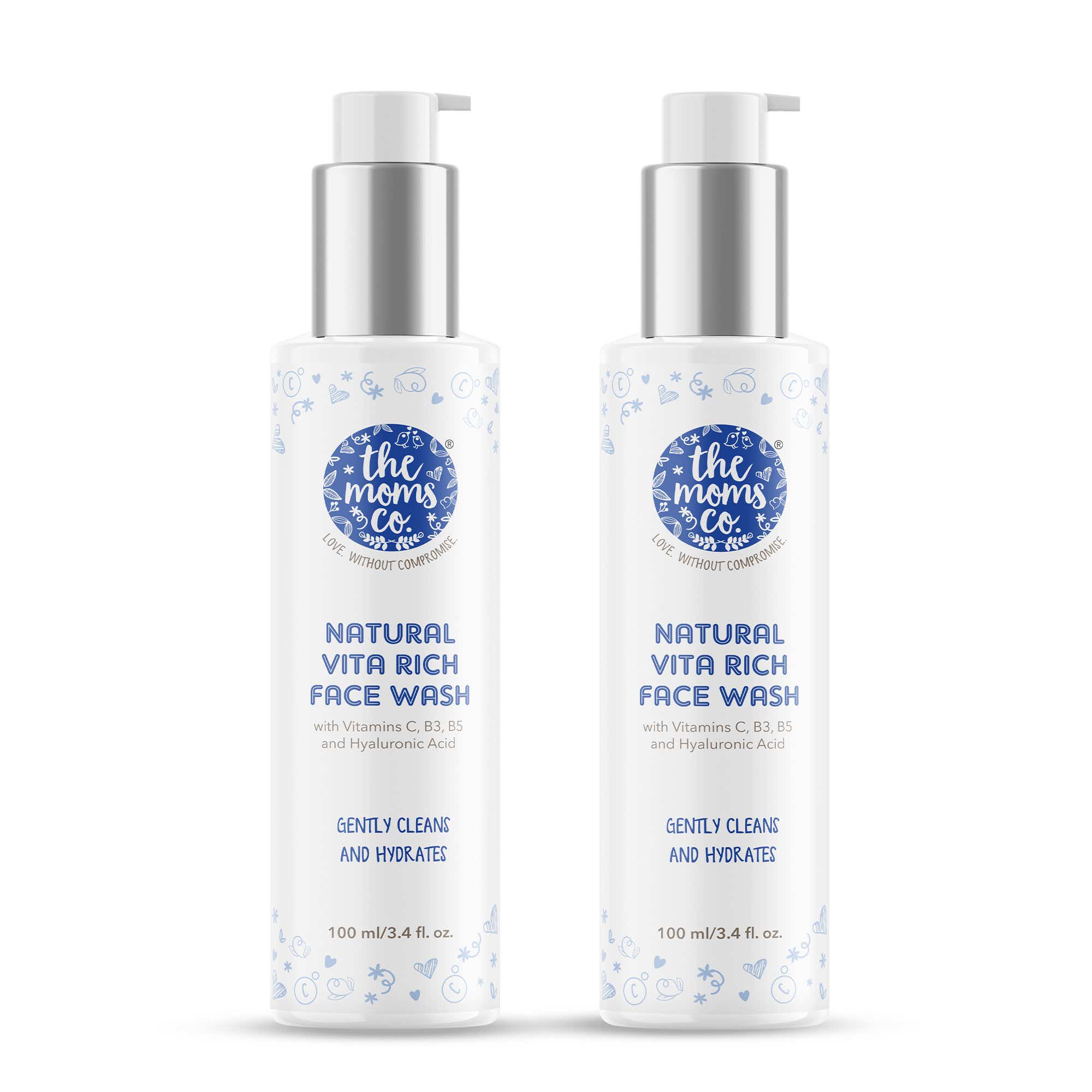 Buy The Mom's Co. Natural Vita Rich Face Wash With Vitamins C, B3 & B5 ...