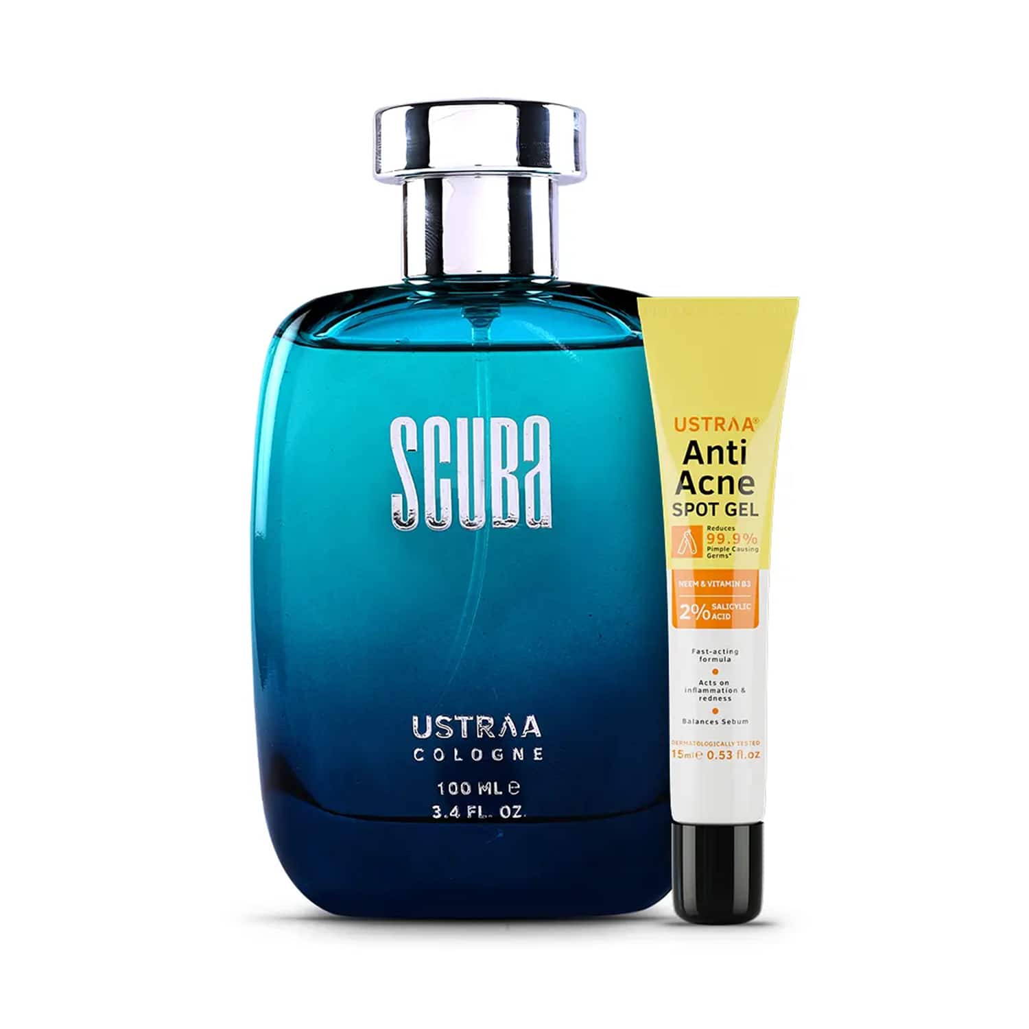 Buy Ustraa Anti Acne Spot Gel & Scuba Cologne Combo Online at Best ...