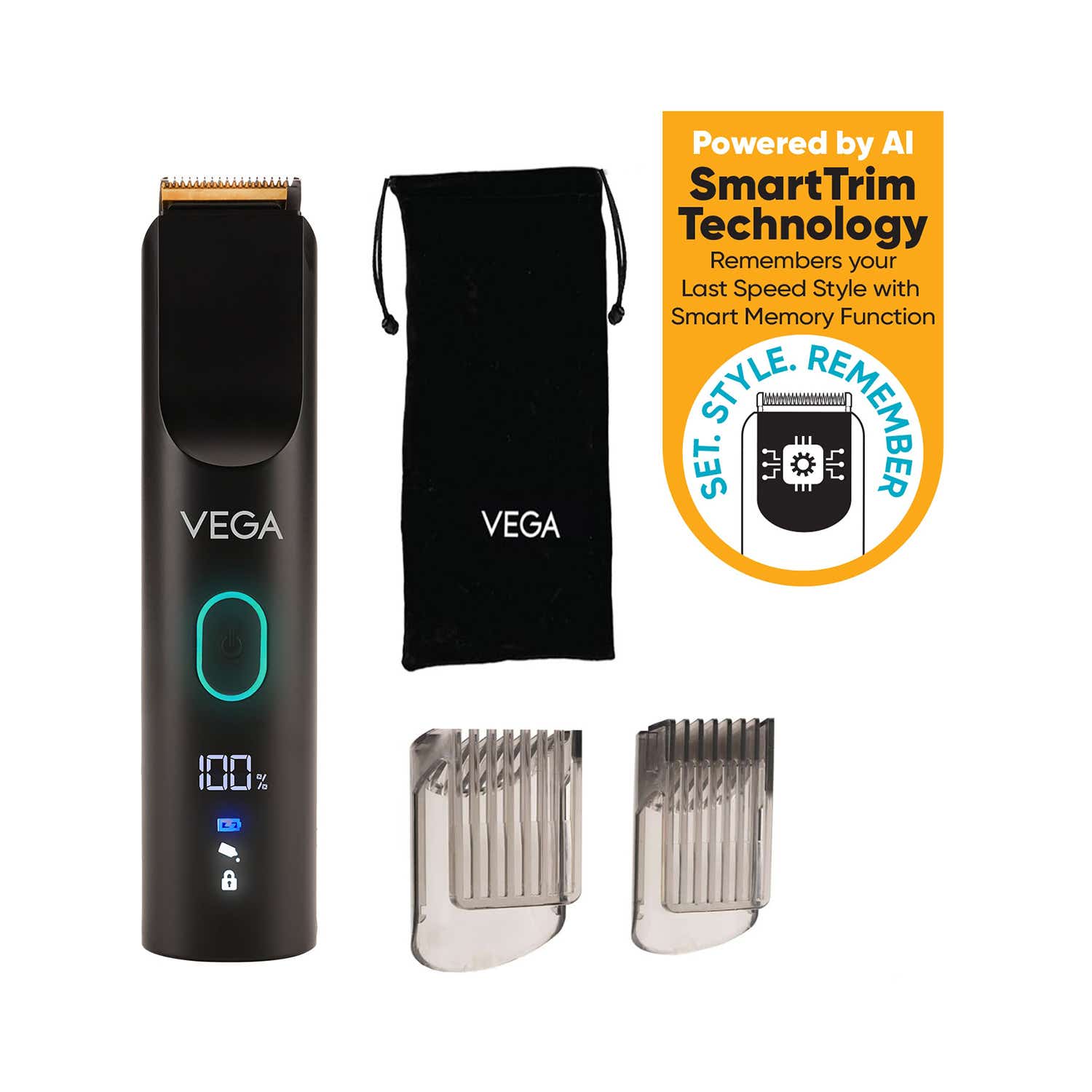 Buy Vega SmartOne S1 Beard Trimmer for Men with 120 mins Runtime, USB ...
