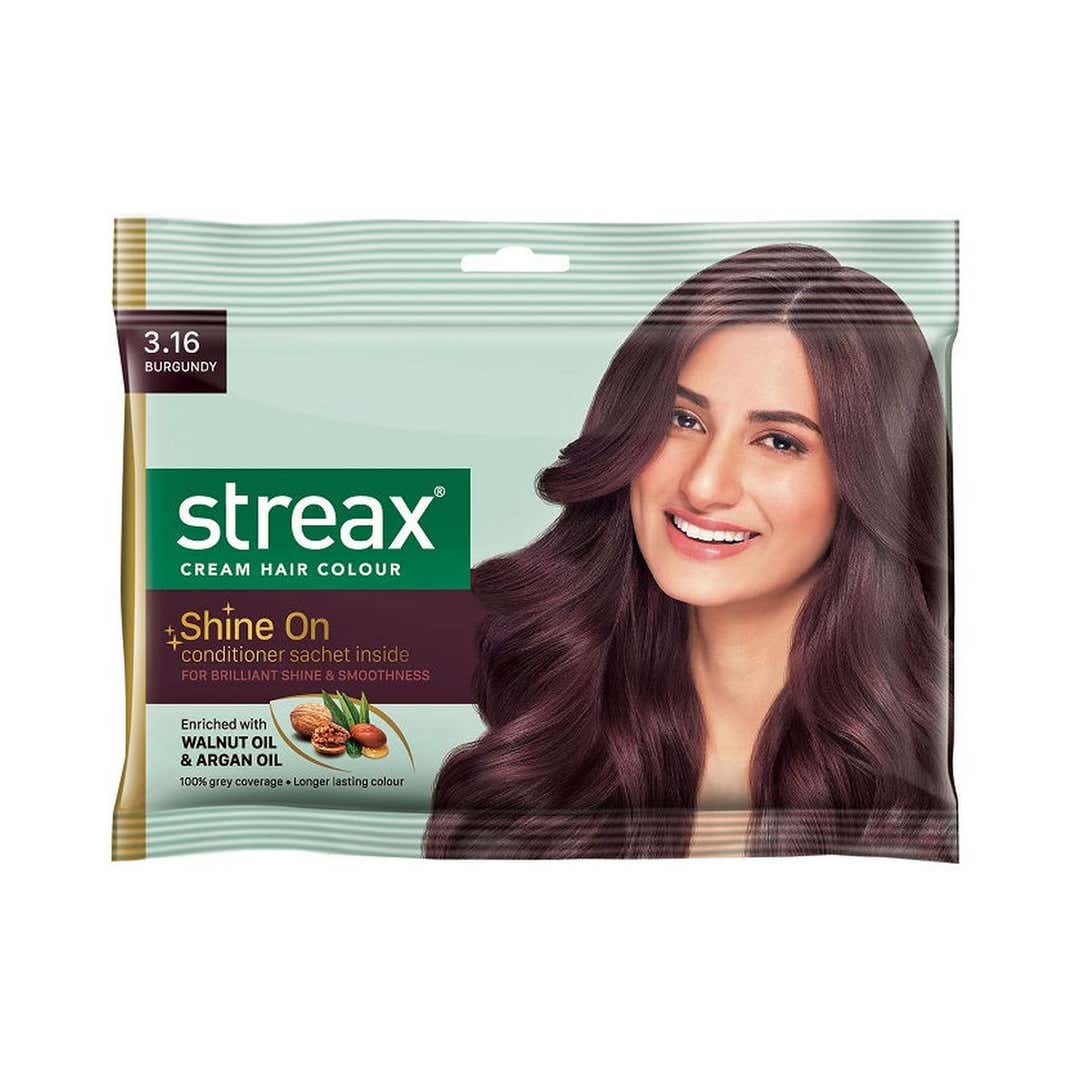 Buy Streax Hair Colour - 3.16 Burgundy (25gm+20ml) Online at Best Price ...