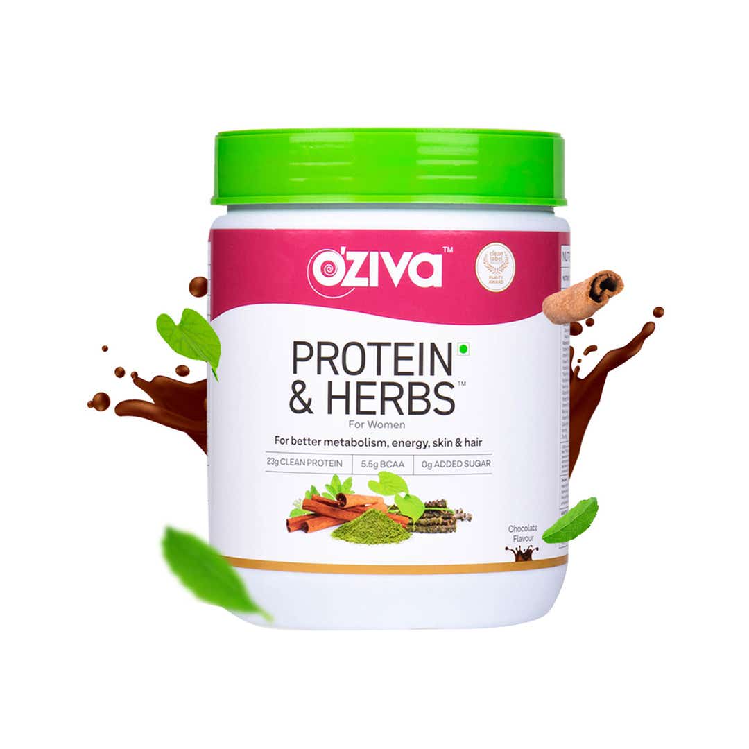 Buy Oziva Protein & Herbs Powder for Women Chocolate (1000 g) Online at ...