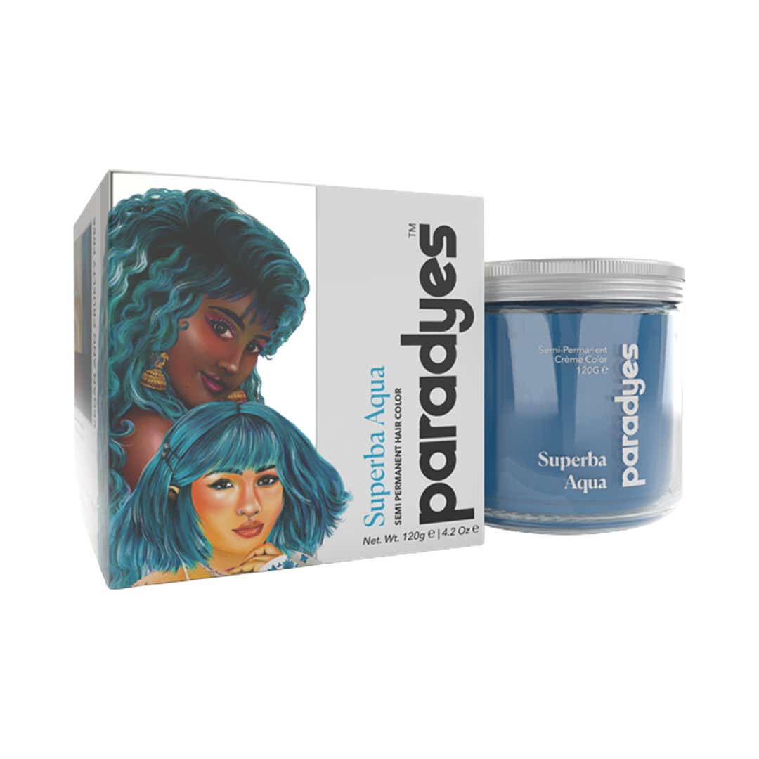 Buy Paradyes Semi-Permanent Classic Hair Color Jar - Superba Aqua (120g ...