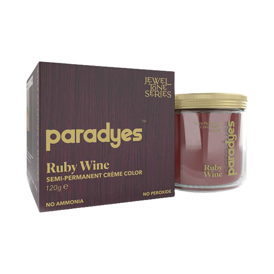 Buy Paradyes Semi-Permanent Classic Hair Color Jar - Ruby Wine (120g ...
