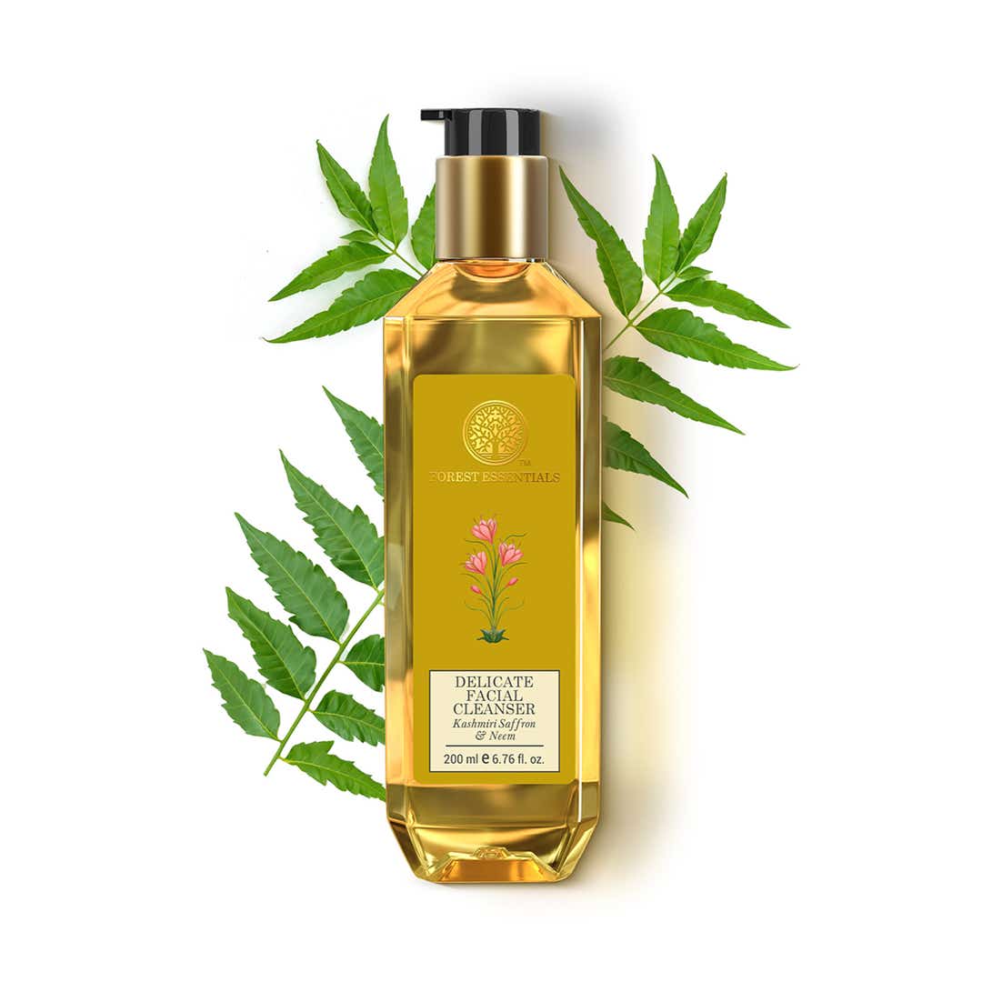Buy Forest Essentials Kashmiri Saffron & Neem Delicate Facial Cleanser ...