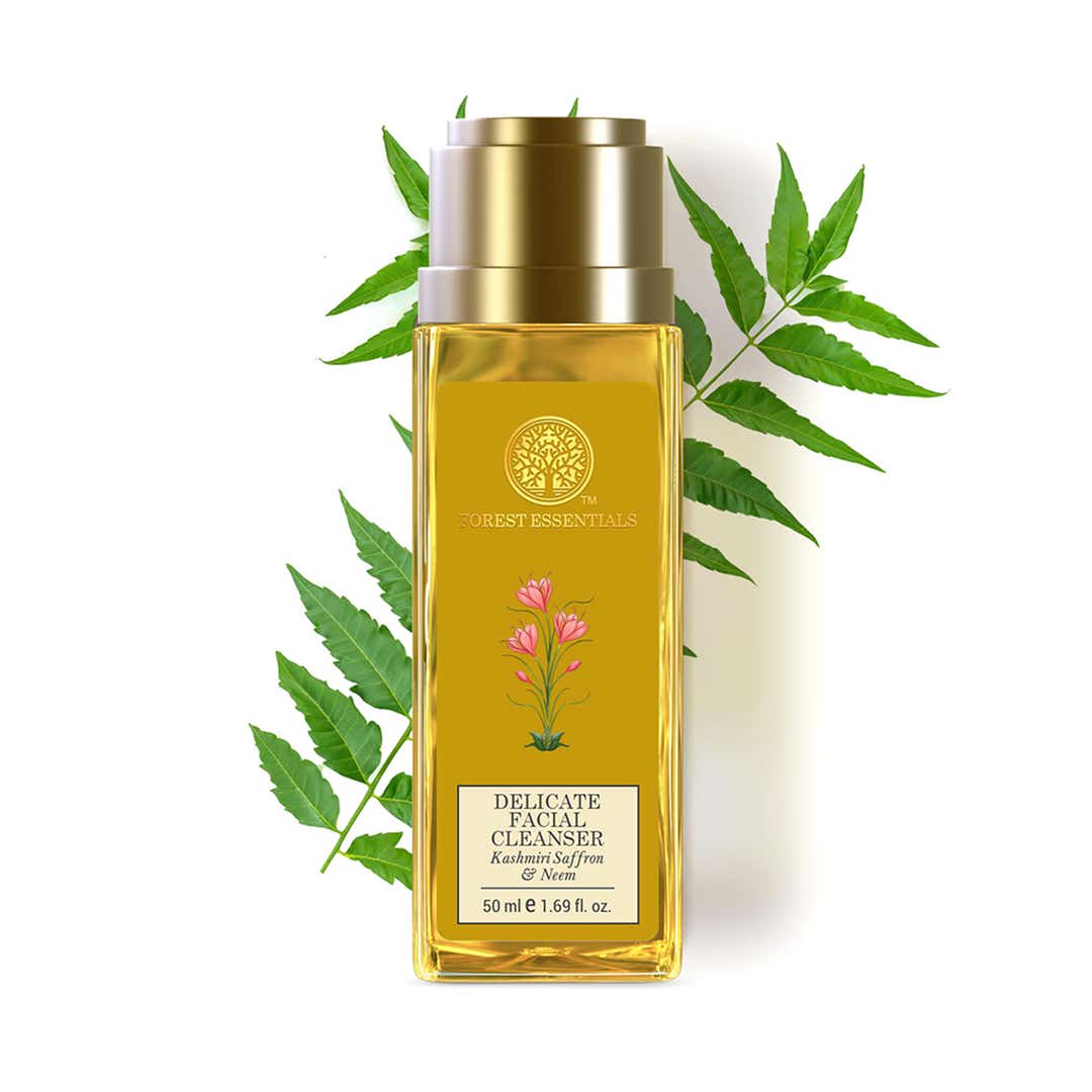 Buy Forest Essentials Kashmiri Saffron & Neem Delicate Facial Cleanser ...