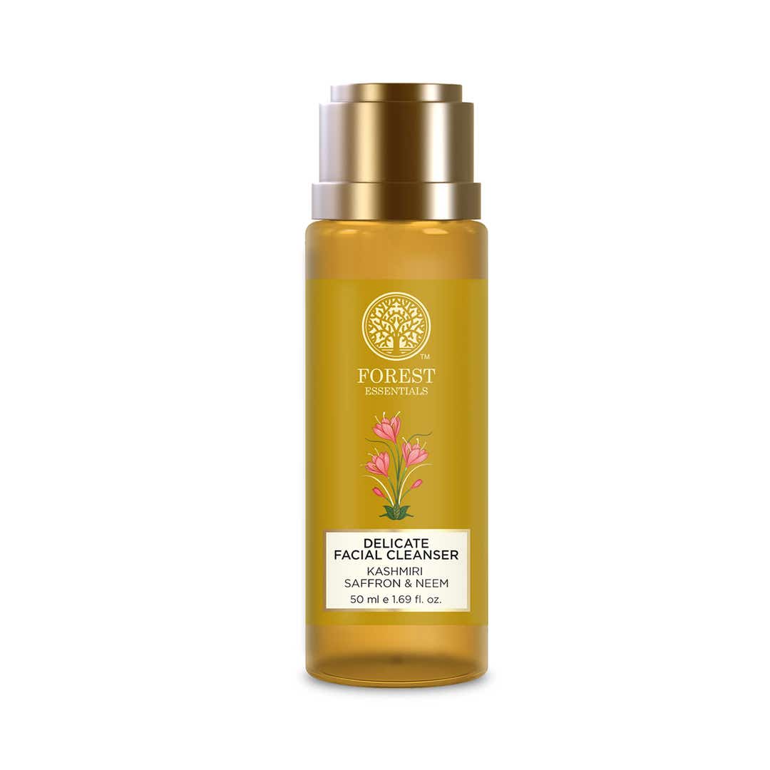 Buy Forest Essentials Kashmiri Saffron & Neem Delicate Facial Cleanser ...