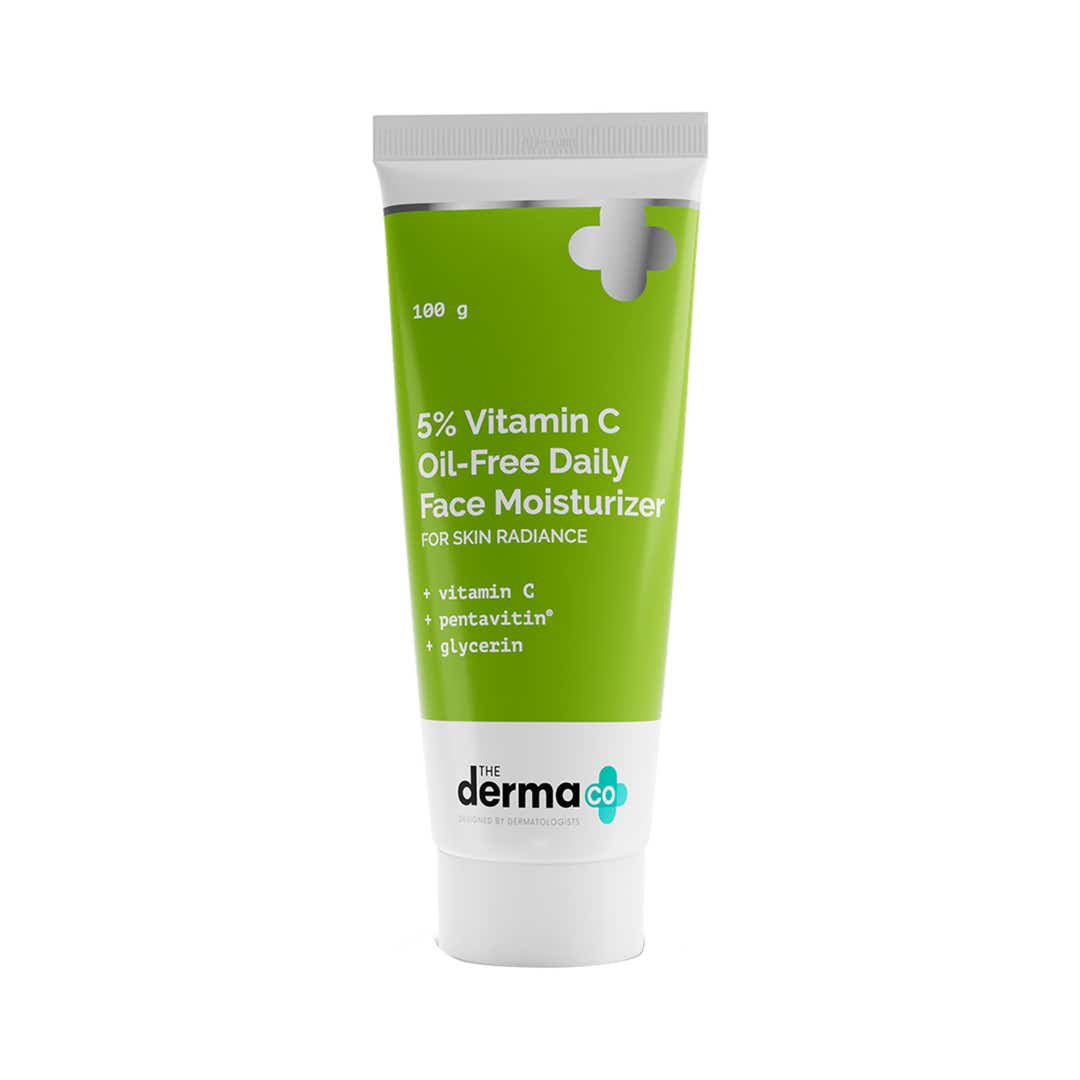 Buy The Derma Co 5% Vitamin C Oil-Free Daily Face Moisturizer (100g ...